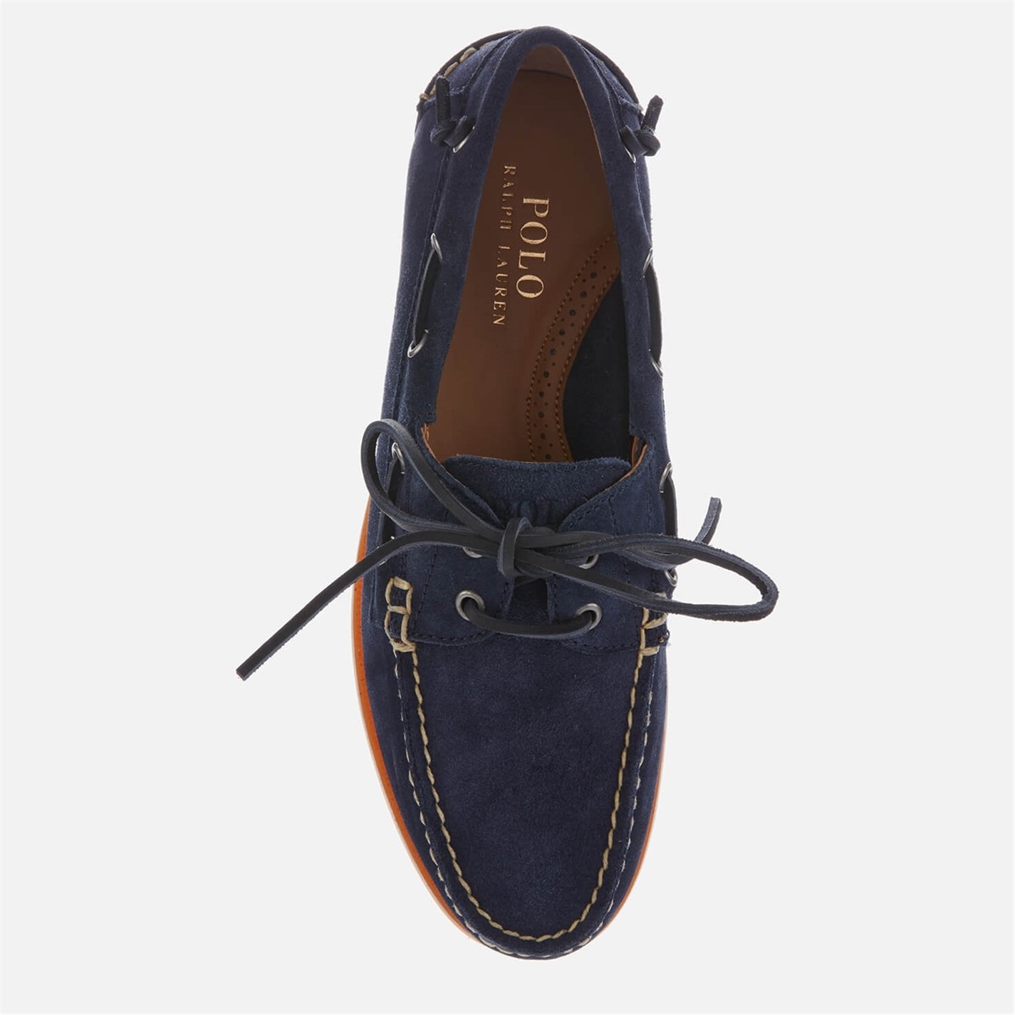 RALPH LAUREN | Men's Suede Bluetooth Boat Shoes | Men | Newport Navy ...