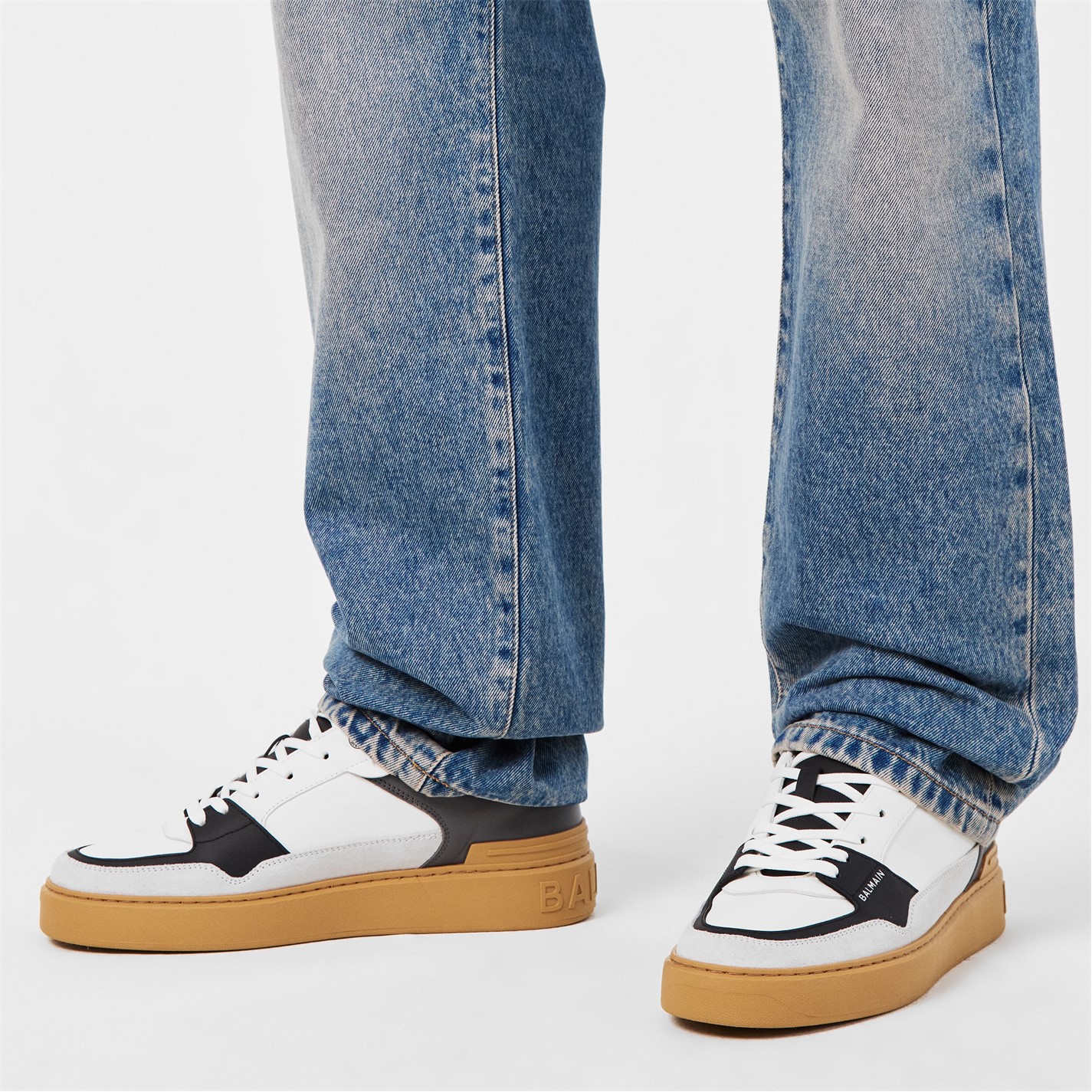 BALMAIN | Men's B Court Flip Low-Top Trainers | Men | Low Trainers ...