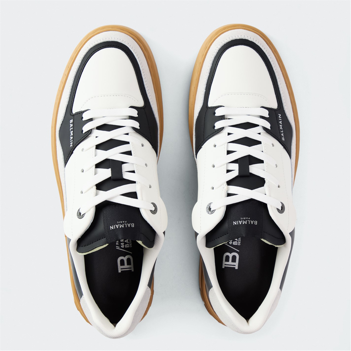 BALMAIN | Men's B Court Flip Low-Top Trainers | Men | Grey | Flannels
