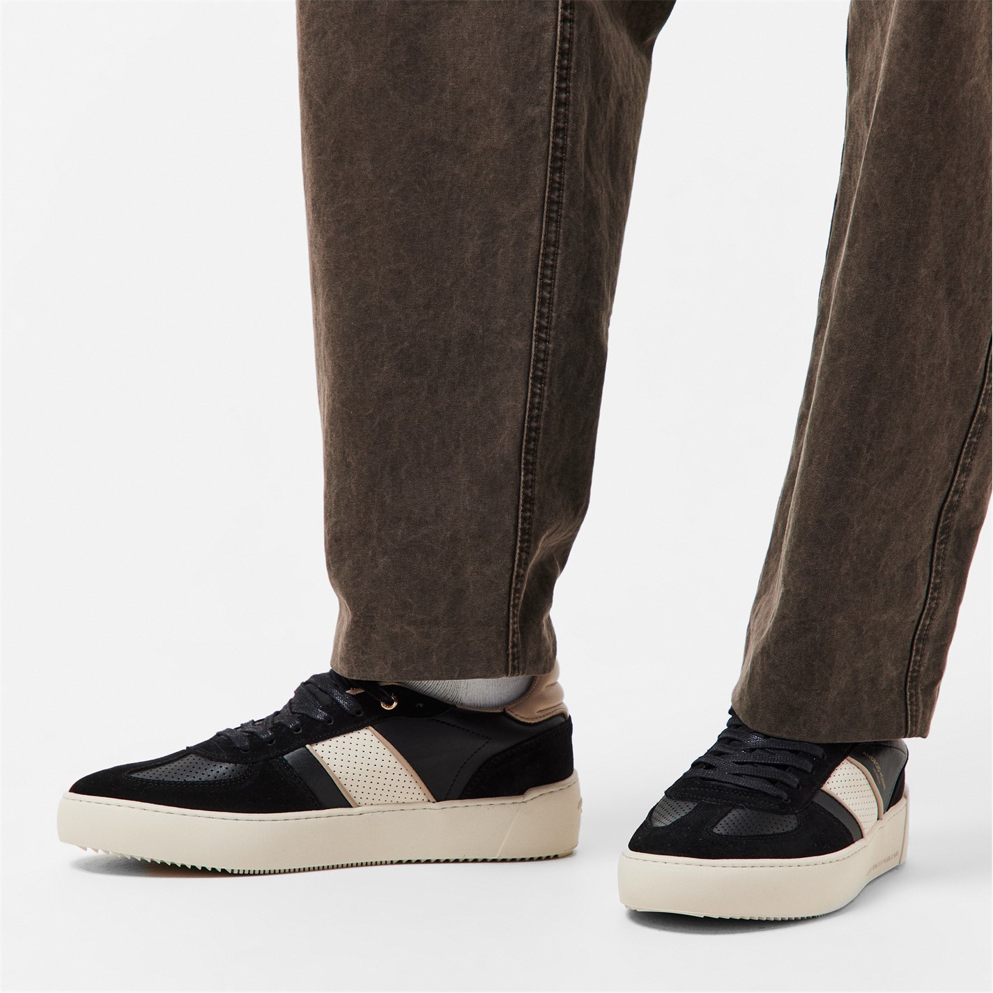ANDROID HOMME | Men's Terrace Low-Top Trainers | Men | Black/Beige ...