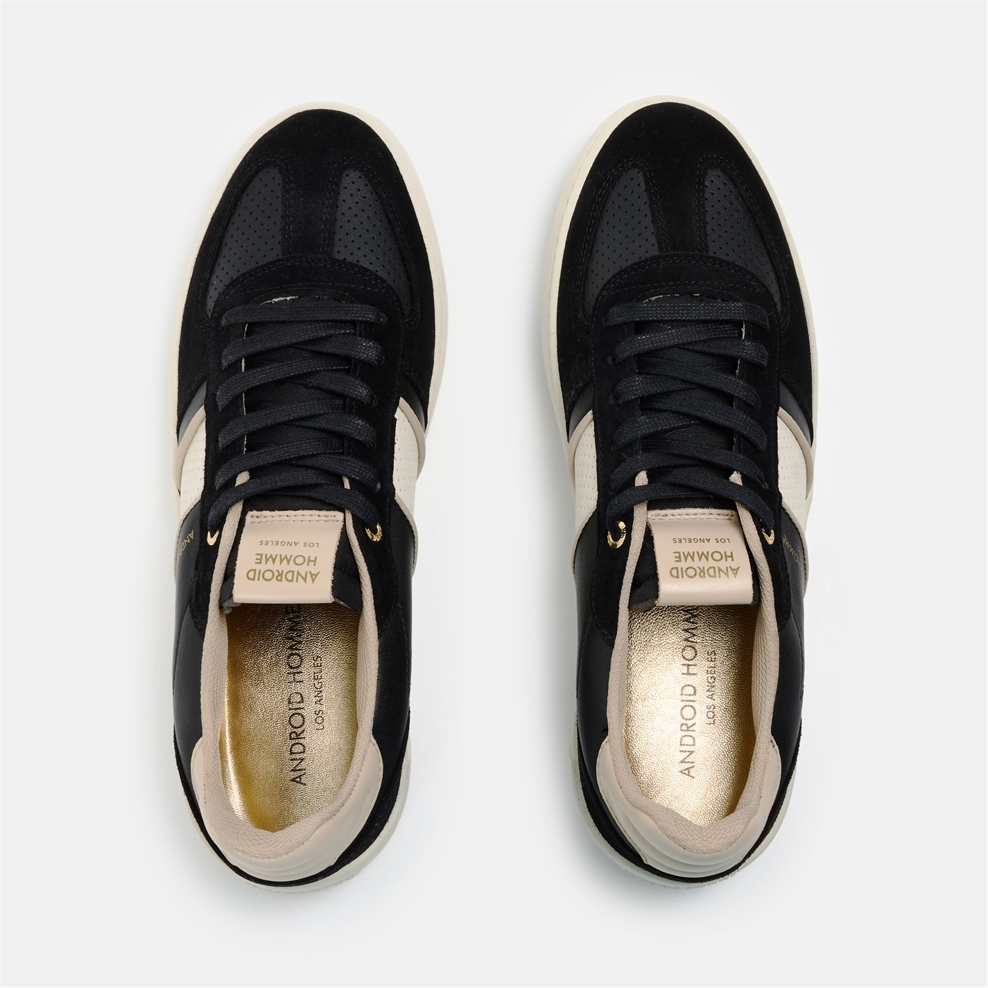 ANDROID HOMME | Men's Terrace Low-Top Trainers | Men | Black/Beige ...