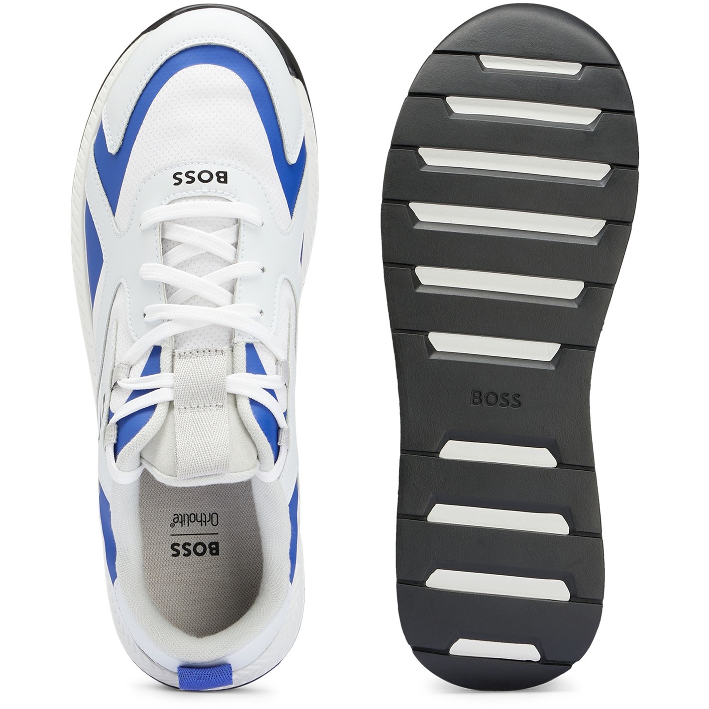 Boss | Men's Titanium Runners Low-Top Trainers | Men | Open White ...