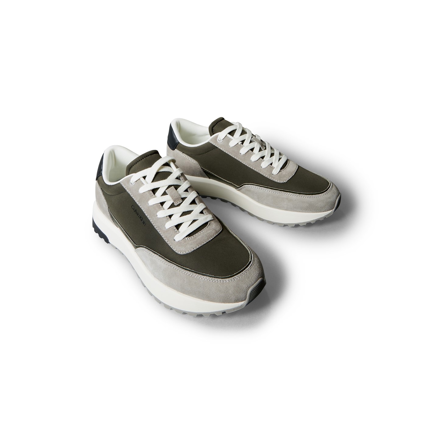 Calvin Klein | Men's Low Top Runners | Men | Rock/Biege | Flannels