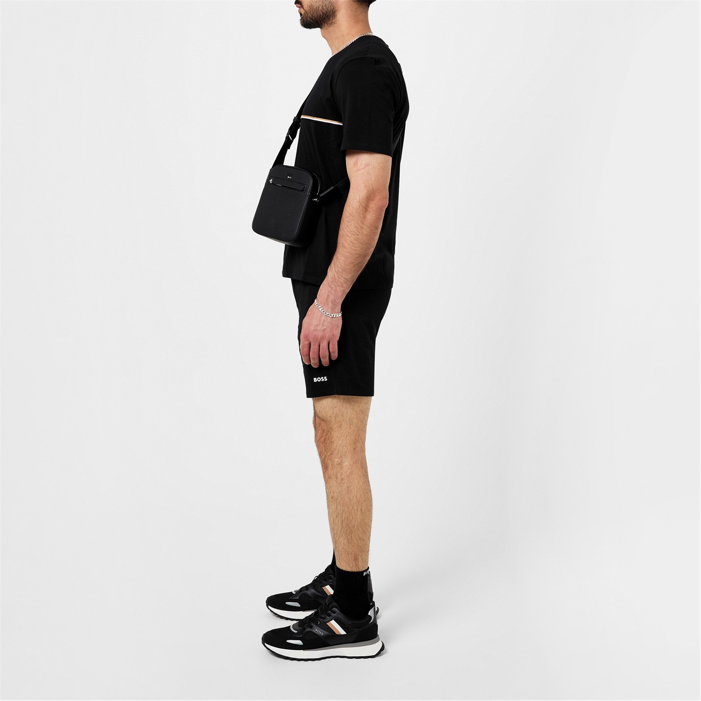 BOSS | Mens BOSS Reflective Contemporary Trainers with Breathable Mesh ...