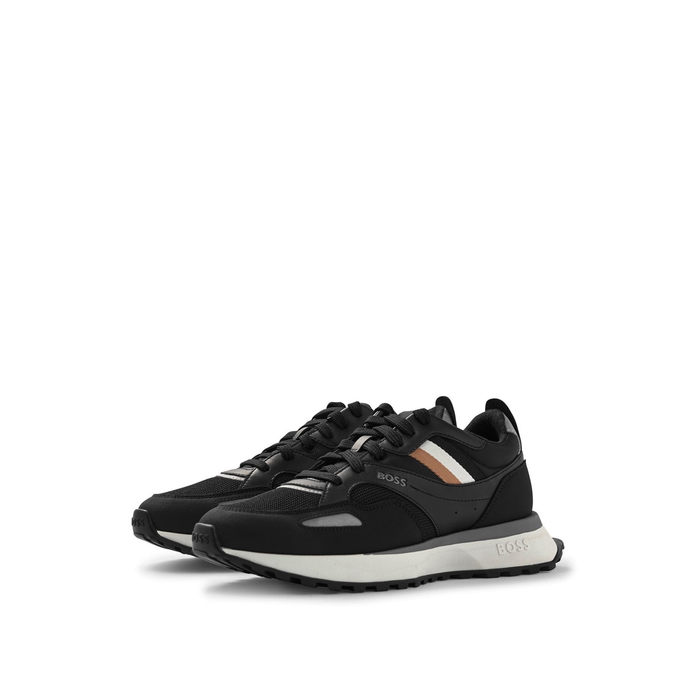 BOSS | Mens BOSS Reflective Contemporary Trainers with Breathable Mesh ...