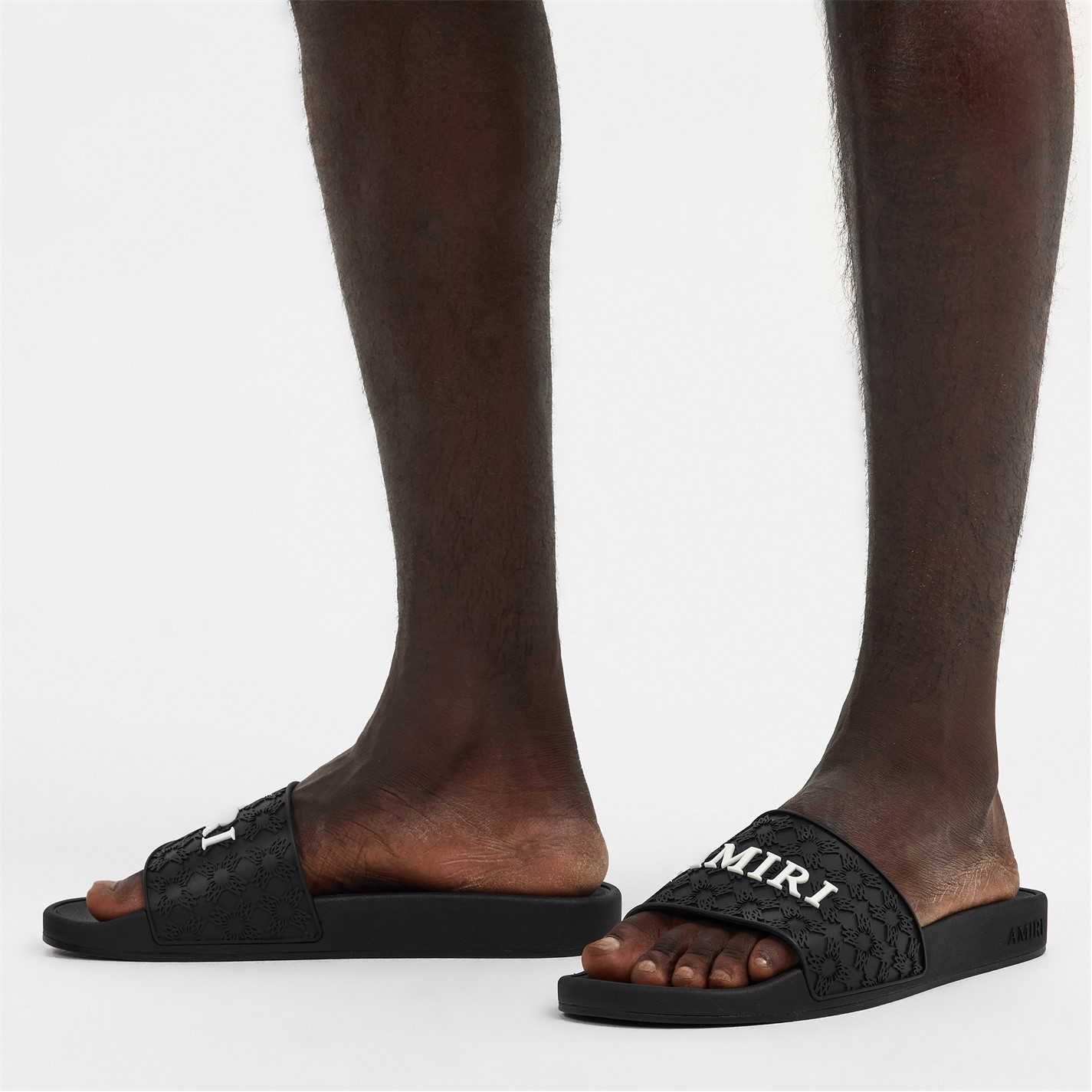AMIRI | Men's Quad Pool Sliders | Men | Black | Flannels