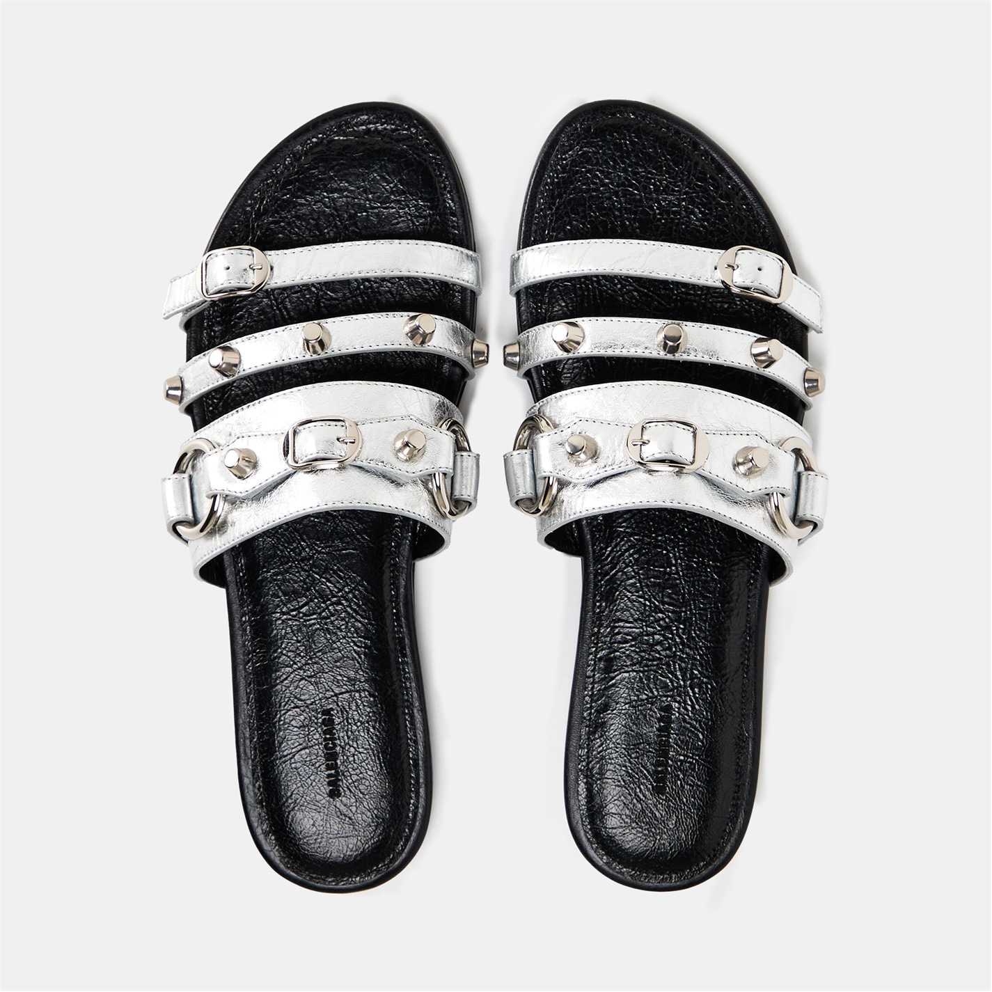 BALENCIAGA | Women's Bal City Slide Flat Sandals | Women | Flat Sandals ...