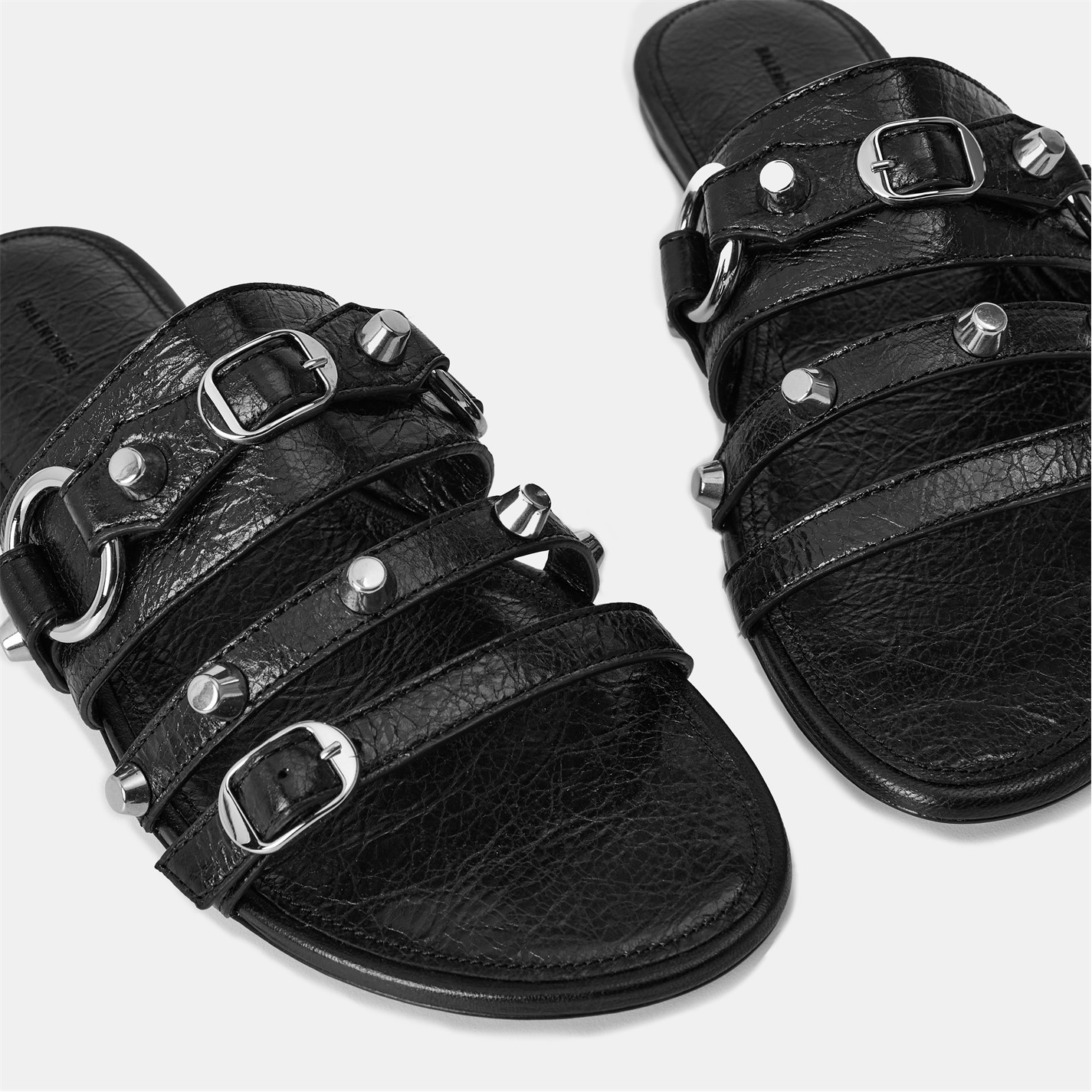 BALENCIAGA | Women's Bal City Slide Flat Sandals | Women | Flat Sandals ...