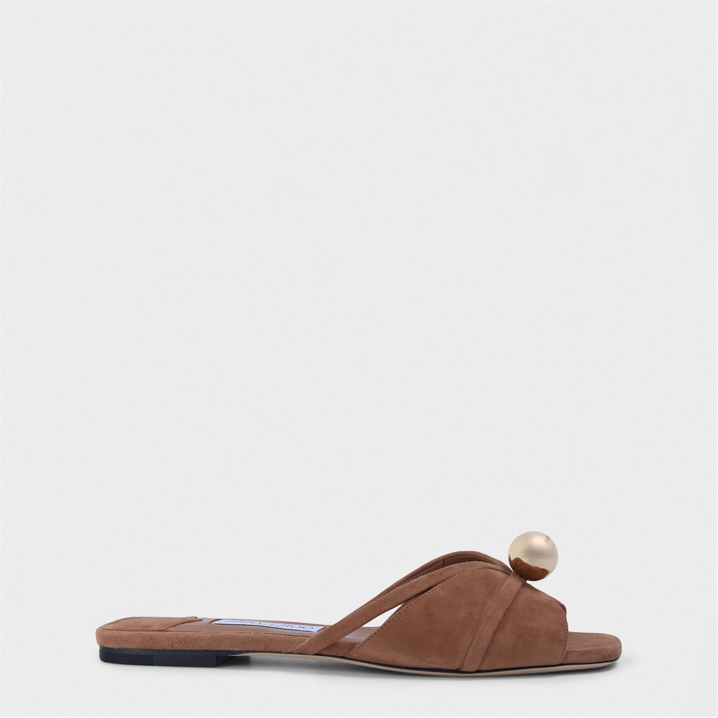 JIMMY CHOO | Women's Siva Mule Slip-On Flat Sandals | Women | Toffee ...