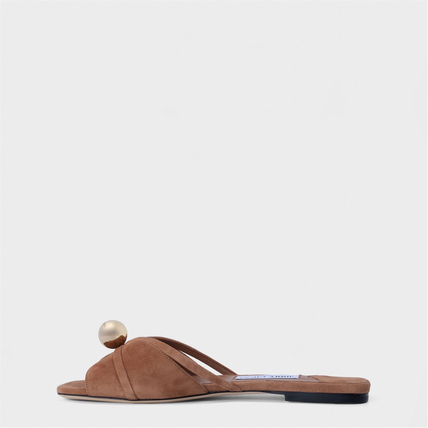 JIMMY CHOO | Women's Siva Mule Slip-On Flat Sandals | Women | Toffee ...