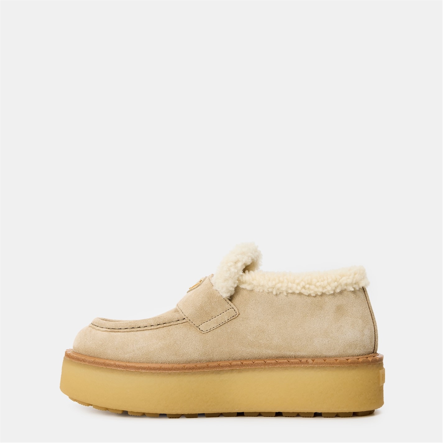 PRADA | Women's High Platform Loafers | Women | Desert/Shrling | Flannels