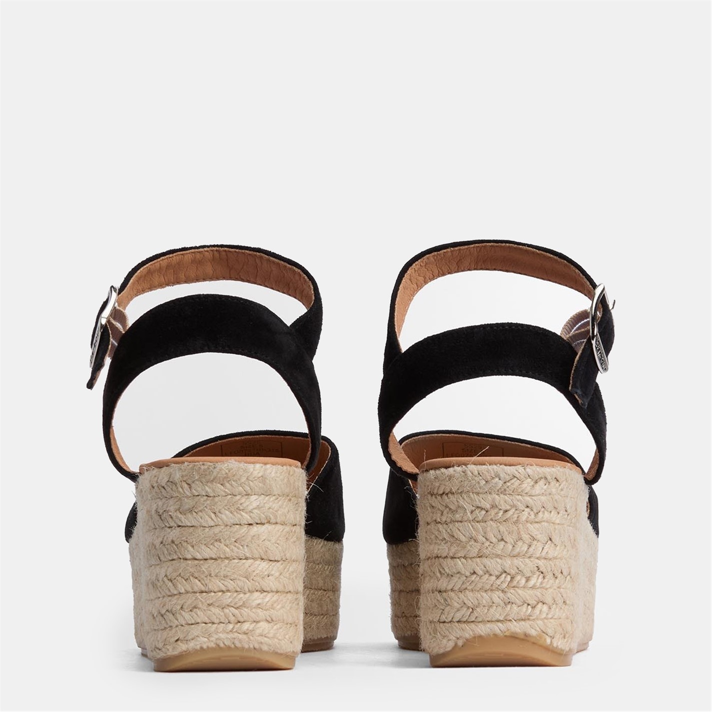 Barbour | Aspen Espadrille Wedges | Women | Black Suede | Flannels