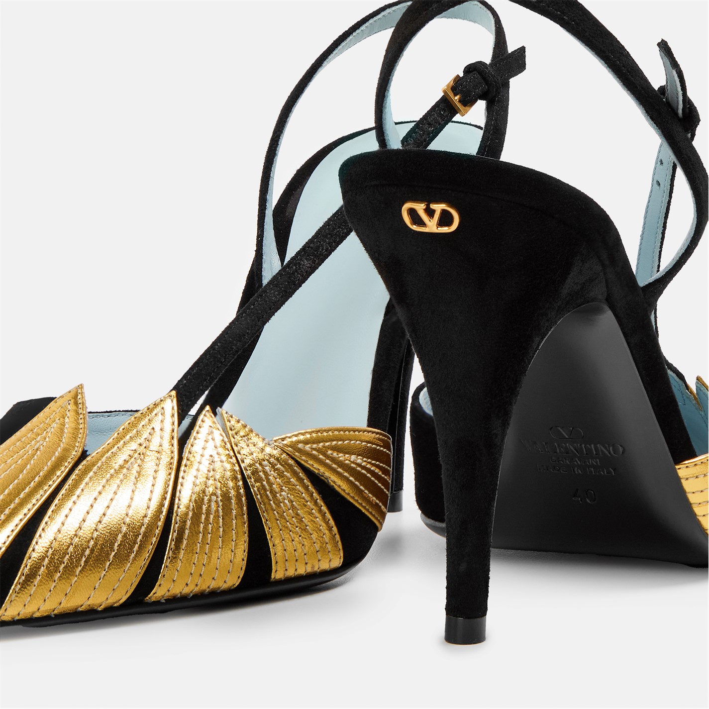 VALENTINO GARAVANI | Women's Folie Structured Slingbacks | Women | Nero ...