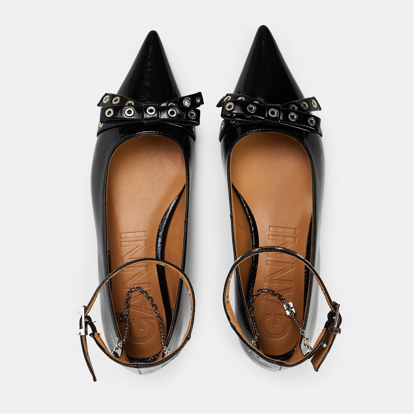 GANNI | Women's Ballet Pumps | Women | Black | Flannels
