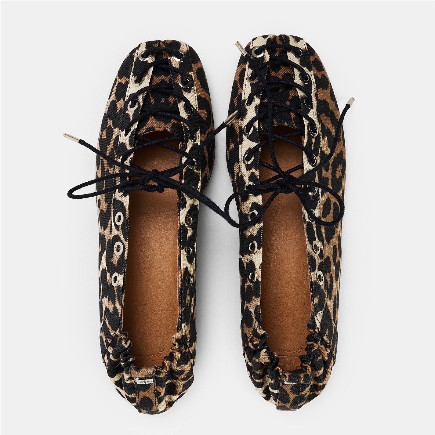 GANNI | Women's Ballet Pumps | Women | Leopard | Flannels