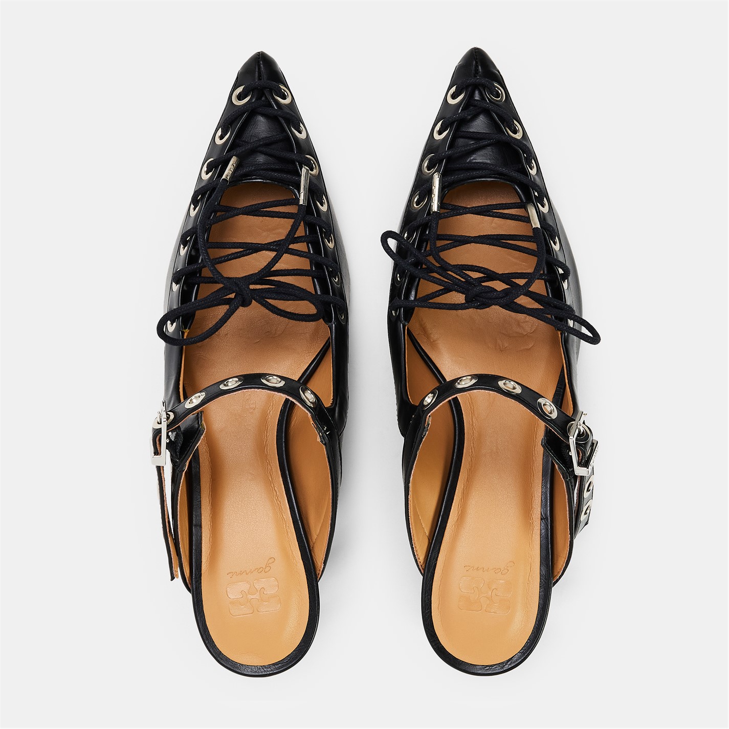 GANNI | Ganni Lace heel Mule Ld99 | Women | Black | Flannels