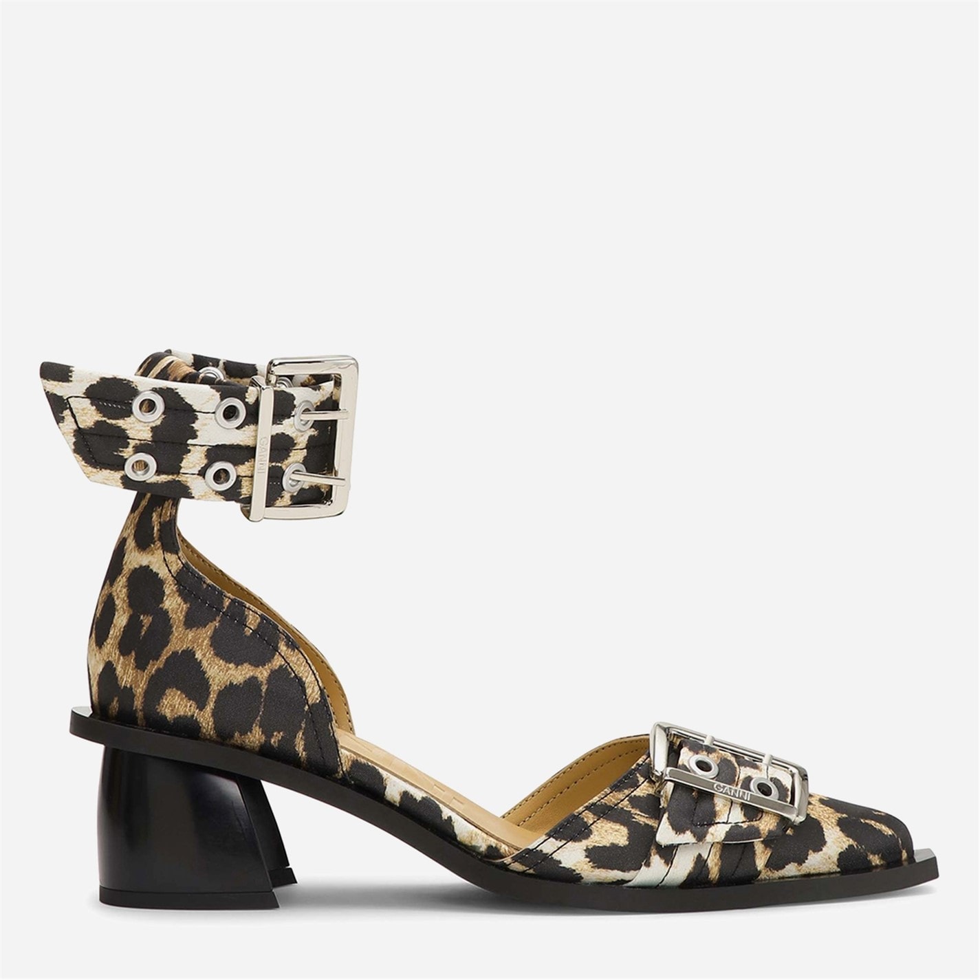 GANNI | Women's Block Heel Court Shoes | Women | Leopard | Flannels