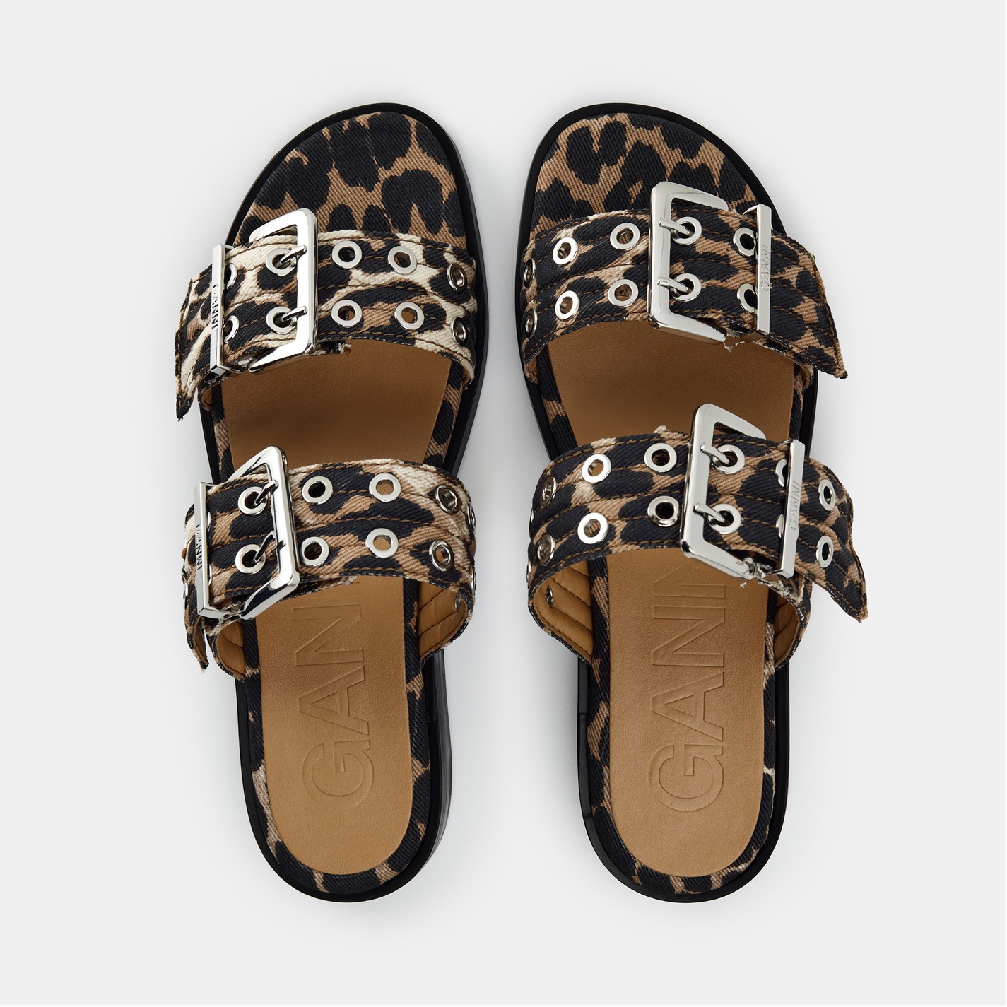 GANNI | Women's Flat Sandals | Women | Leopard | Flannels