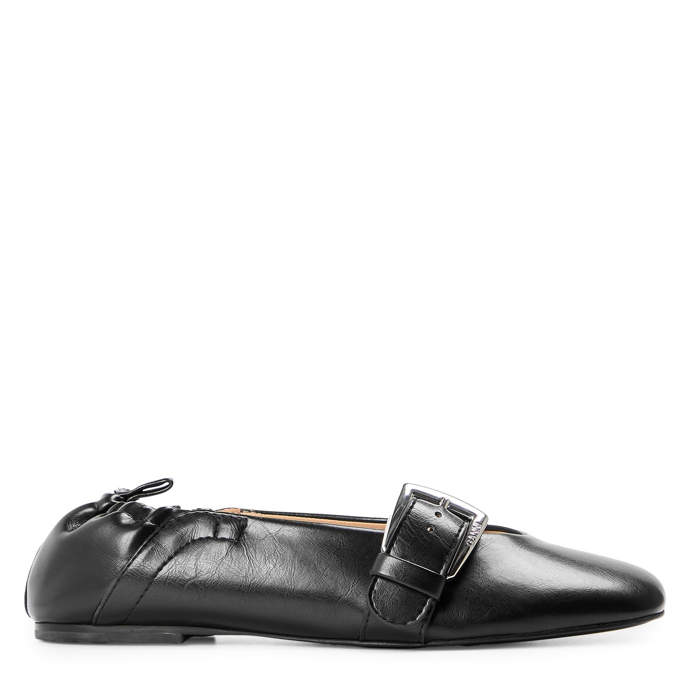 GANNI | Women's Ballerina Crink Ballet Pumps | Women | Ballet Pumps ...