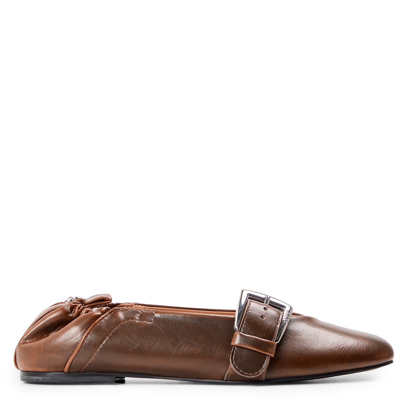 GANNI | Women's Ballerina Crink Ballet Pumps | Women | Ballet Pumps ...