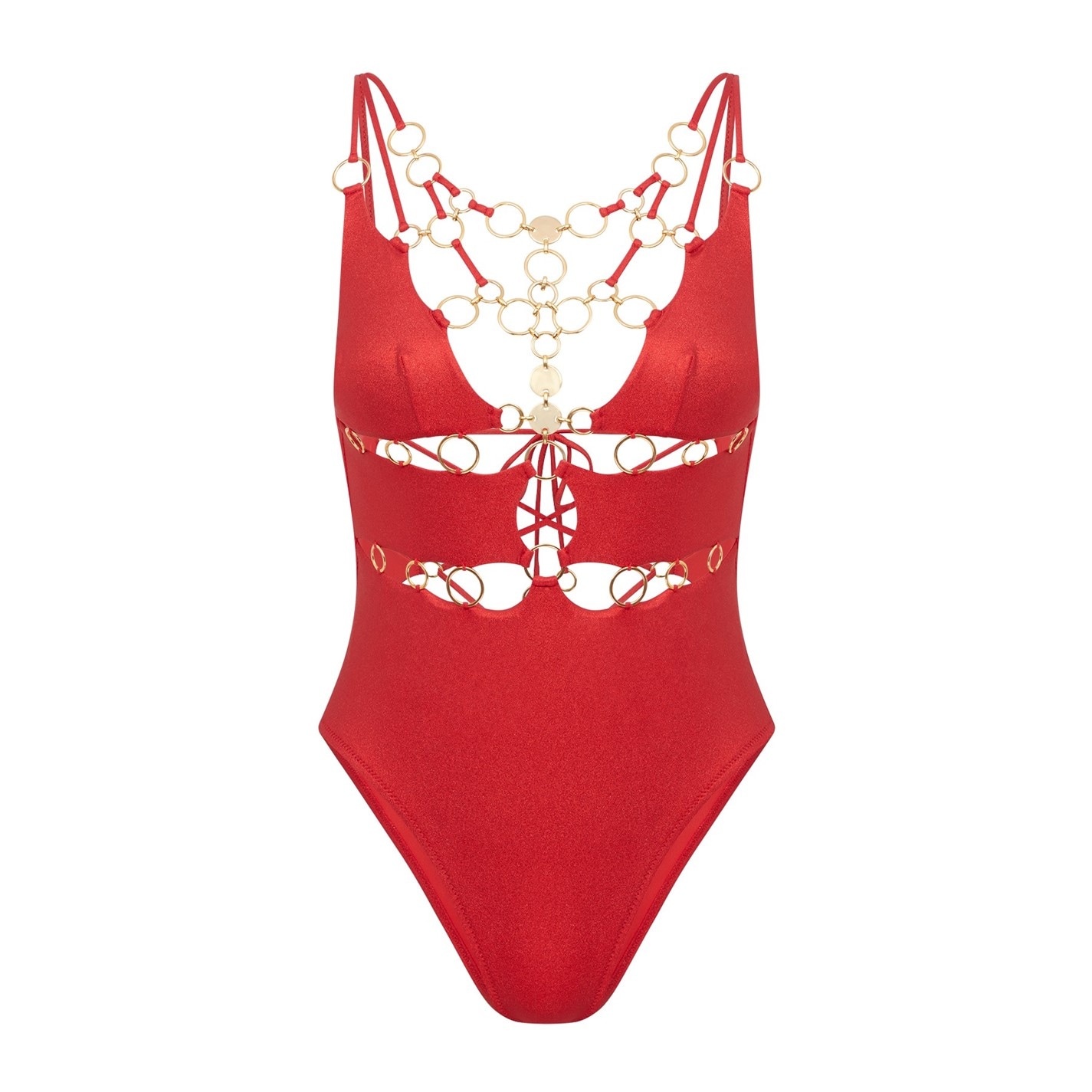 Agent Provocateur | DAVINE Swimsuit | Women | Red Foil | Flannels