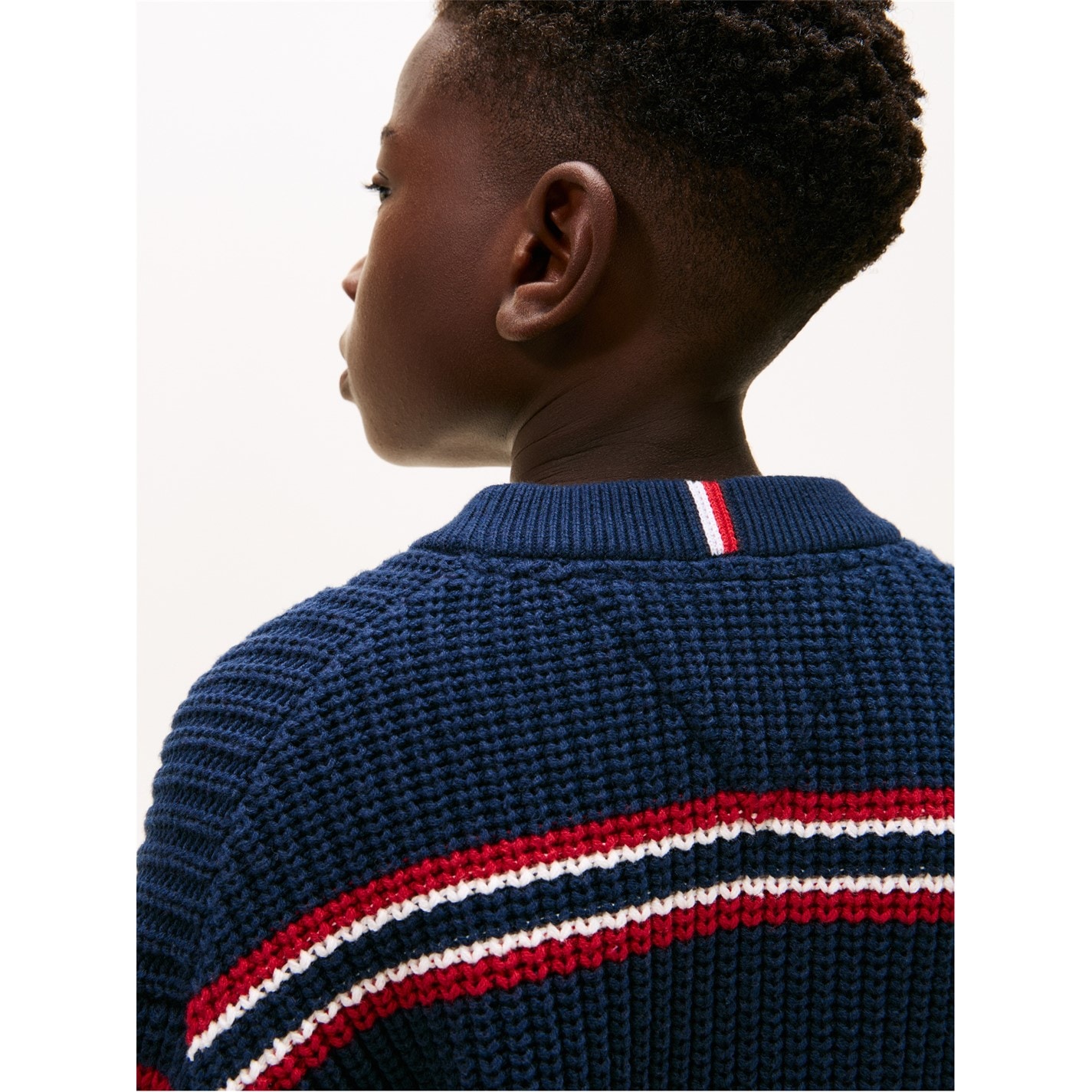 Tommy Hilfiger | Kids' Crew Neck Jumper | Kids | Navy Multi 0A4 | Flannels