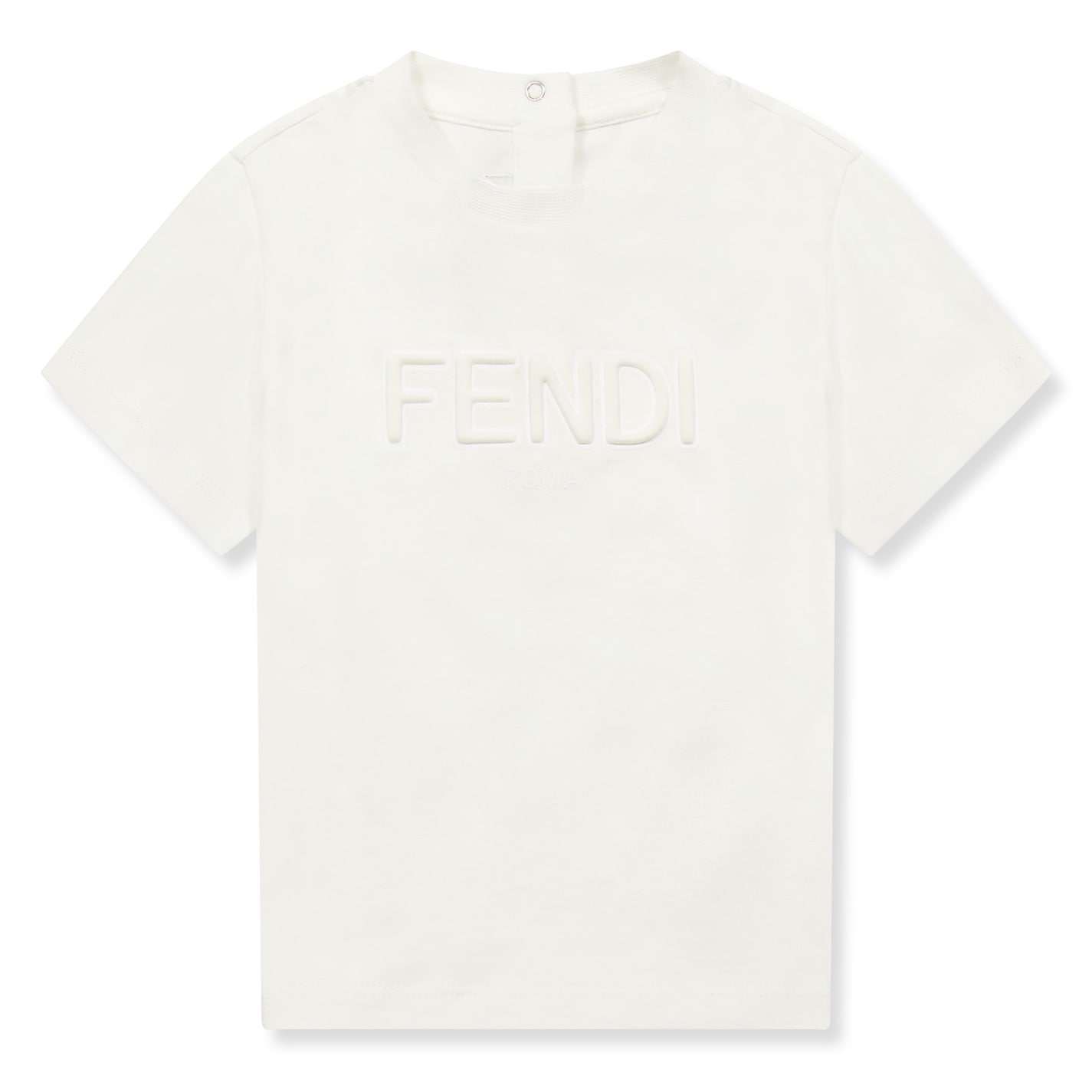 FENDI | Fendi Logo Tee In61 | Kids | White F0tu9 | Flannels