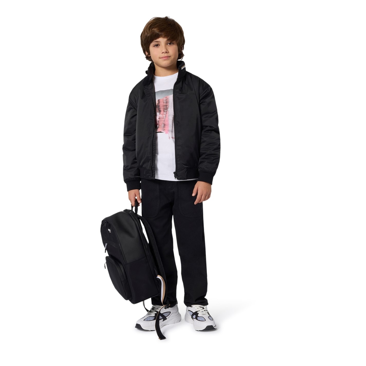 Boss | Kids Bomber Jacket, Bomber Style | Kids | Black | Flannels