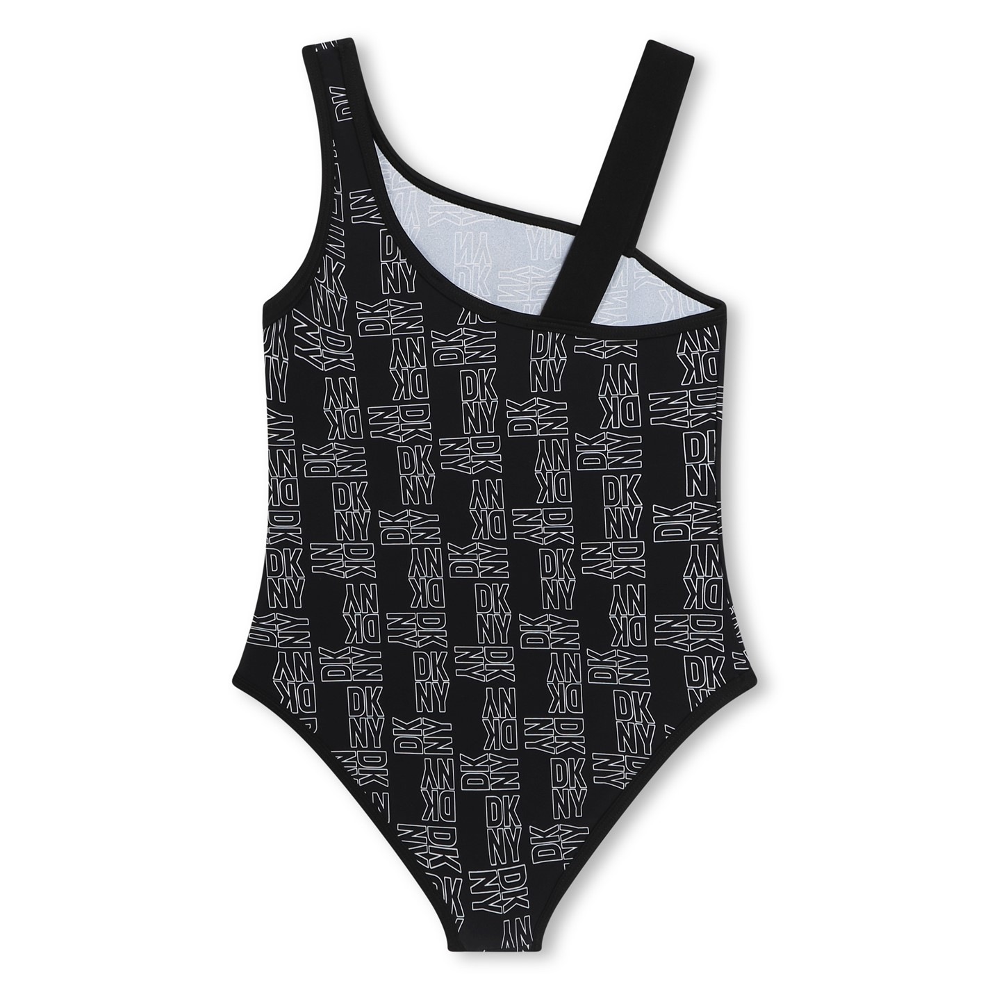 DKNY | Kids' Logo Scoop Neck Swimsuit | Kids | Blk/Wht M41 | Flannels