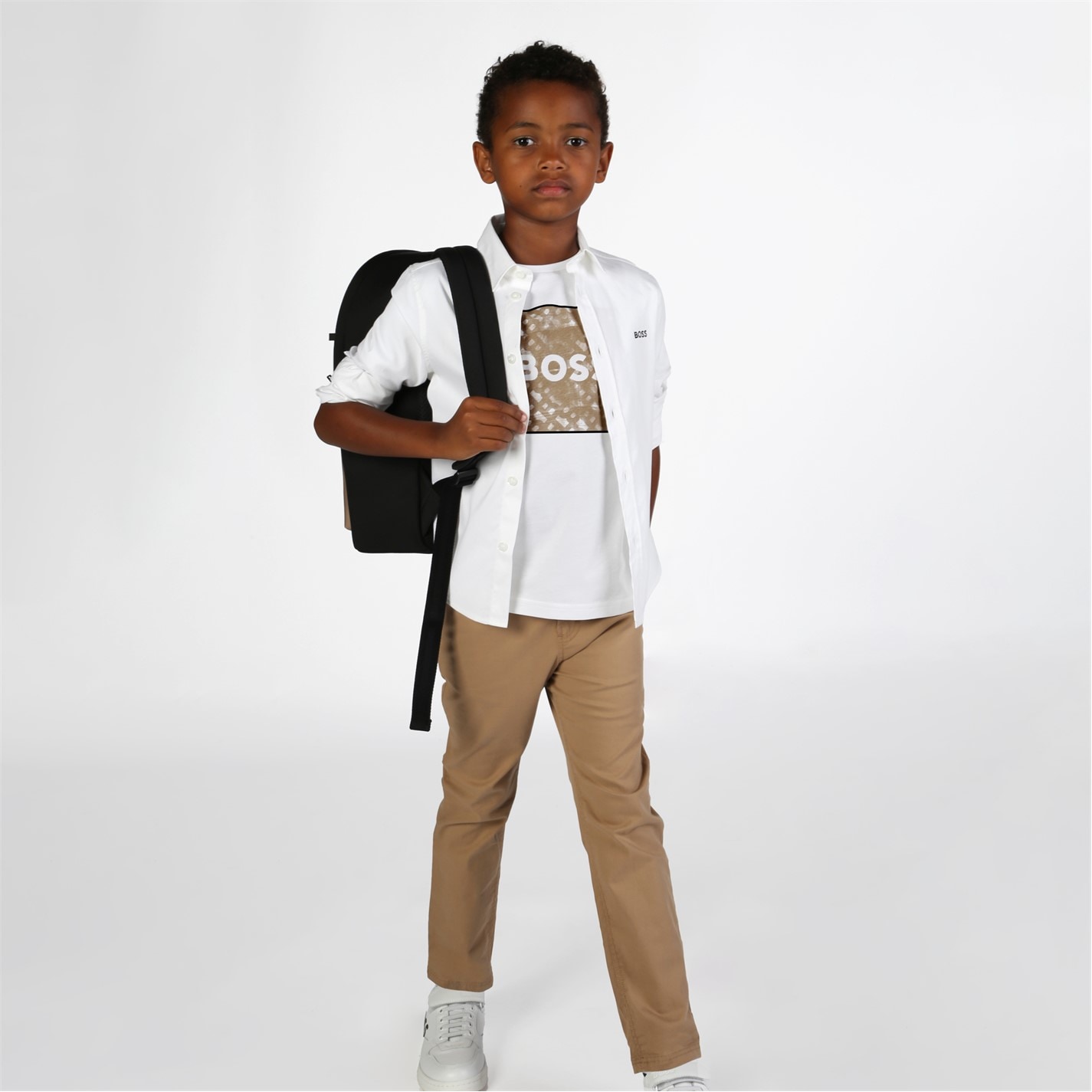 Boss | Kids' Monogram T-Shirt | Kids | White | Flannels