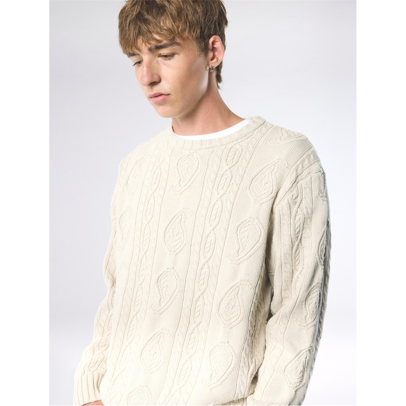 Pretty Green | Men's Marylebone Cable Knit Jumper | Men | Cable Knit ...