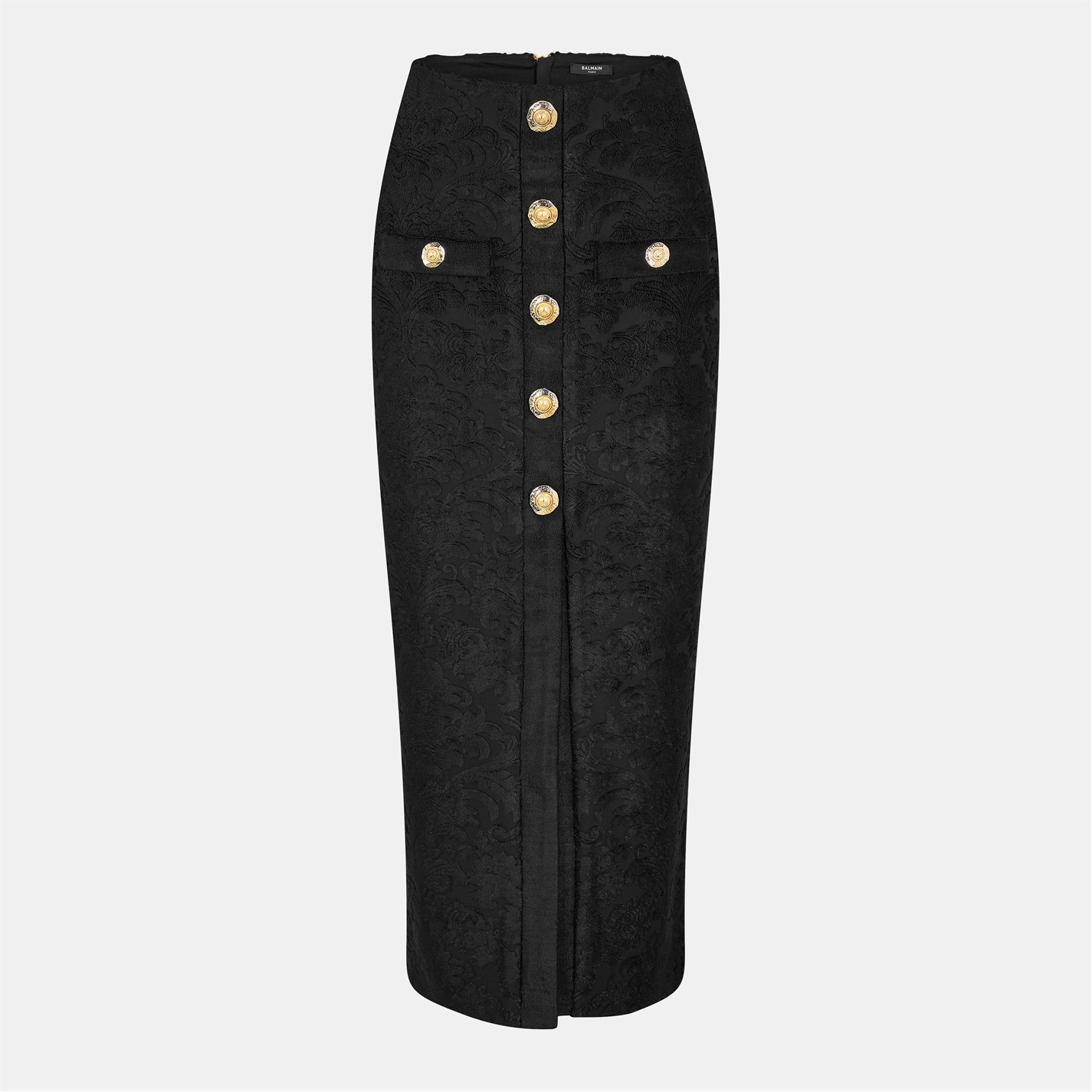 BALMAIN | Women's Structured Tailored Midi Skirt | Women | Noir | Flannels