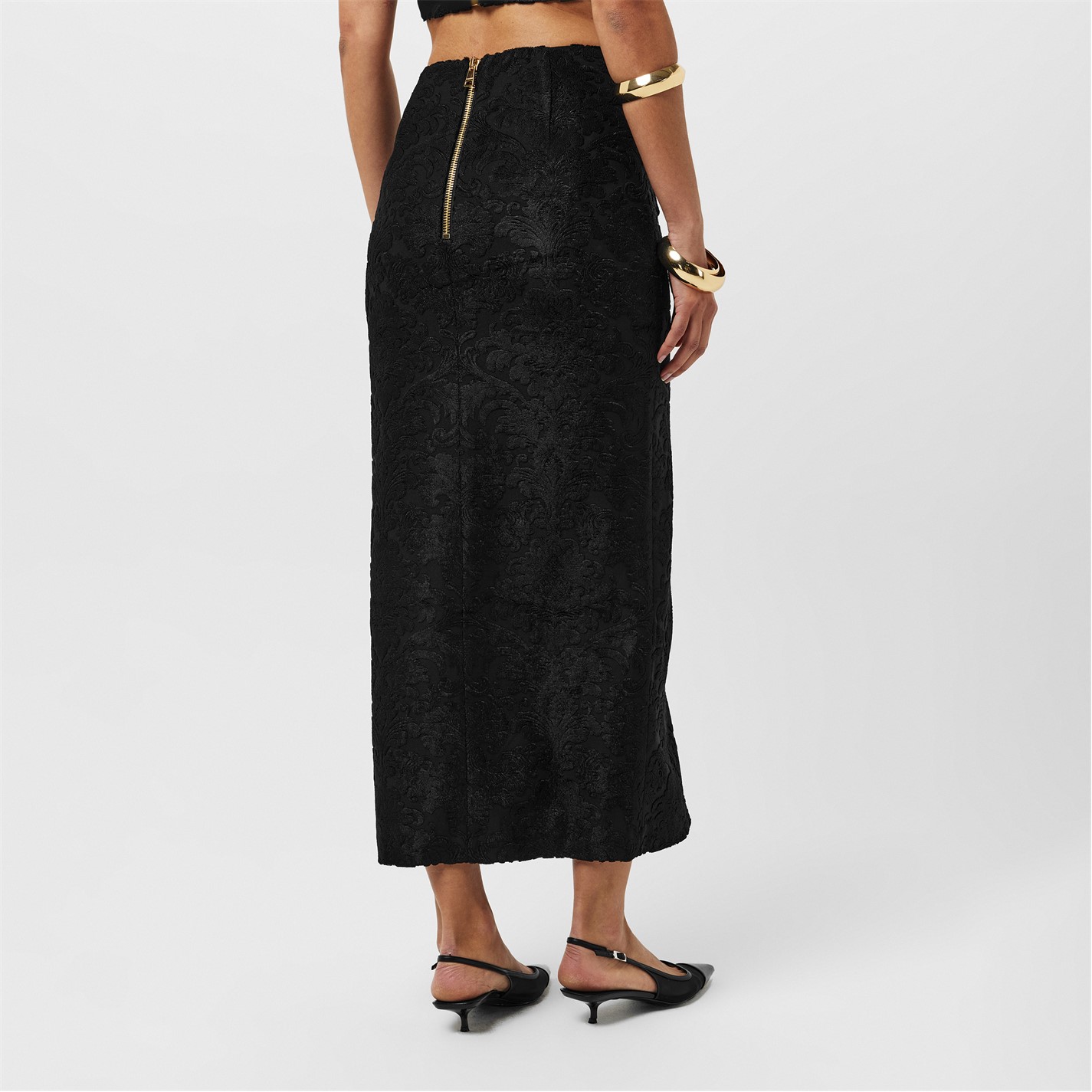 BALMAIN | Women's Structured Tailored Midi Skirt | Women | Noir | Flannels