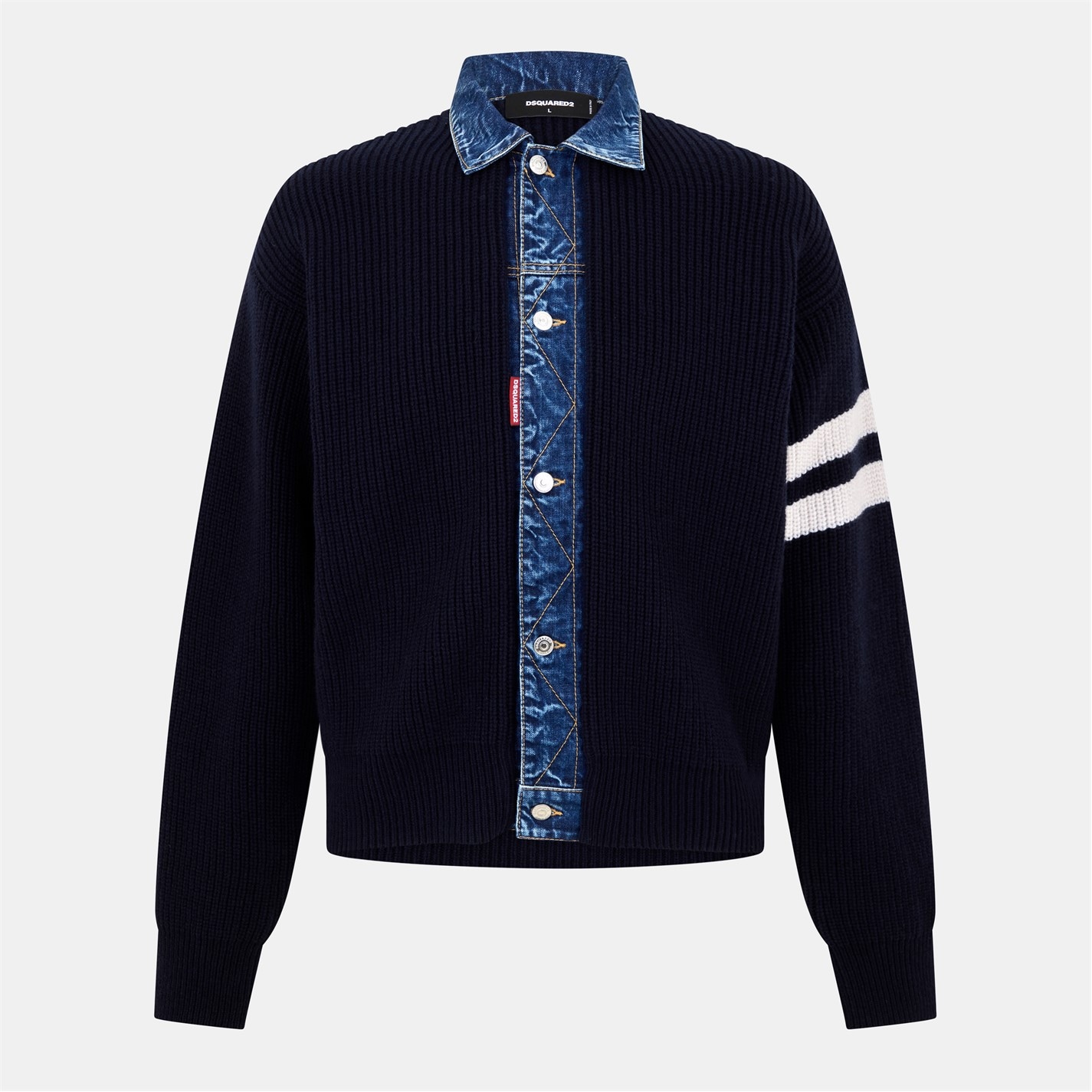 DSQUARED2 | Men's Knitted Cardigan | Men | Navy Blue | Flannels