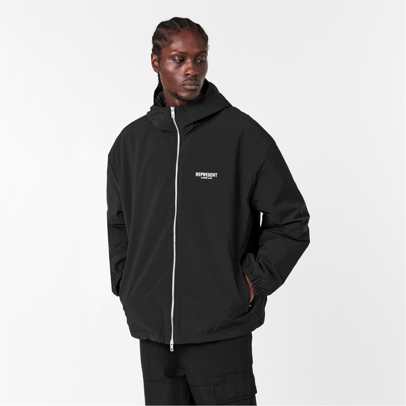 REPRESENT | Men's Weather Resistant Windbreaker | Men | Black | Flannels