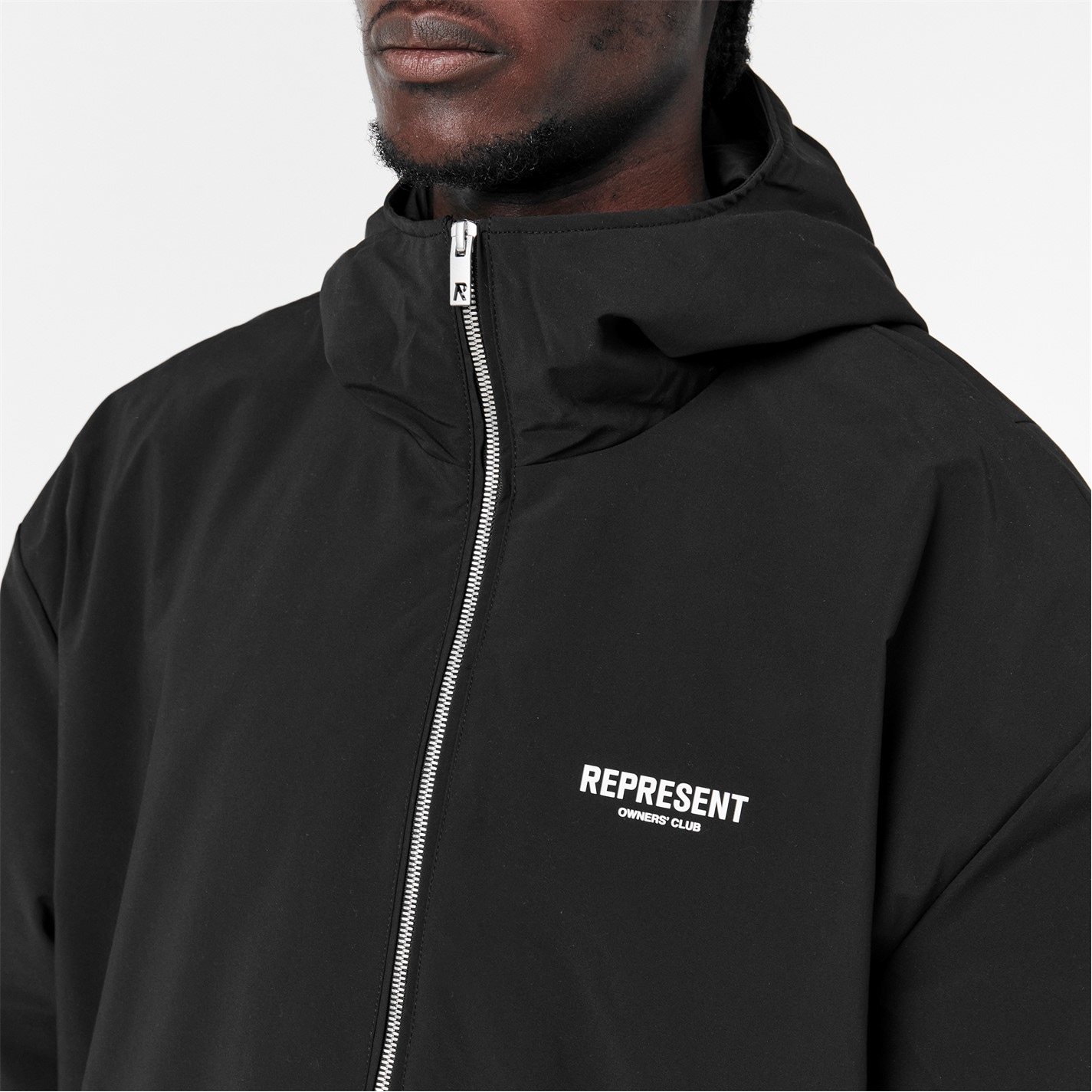 REPRESENT | Men's Weather Resistant Windbreaker | Men | Black | Flannels