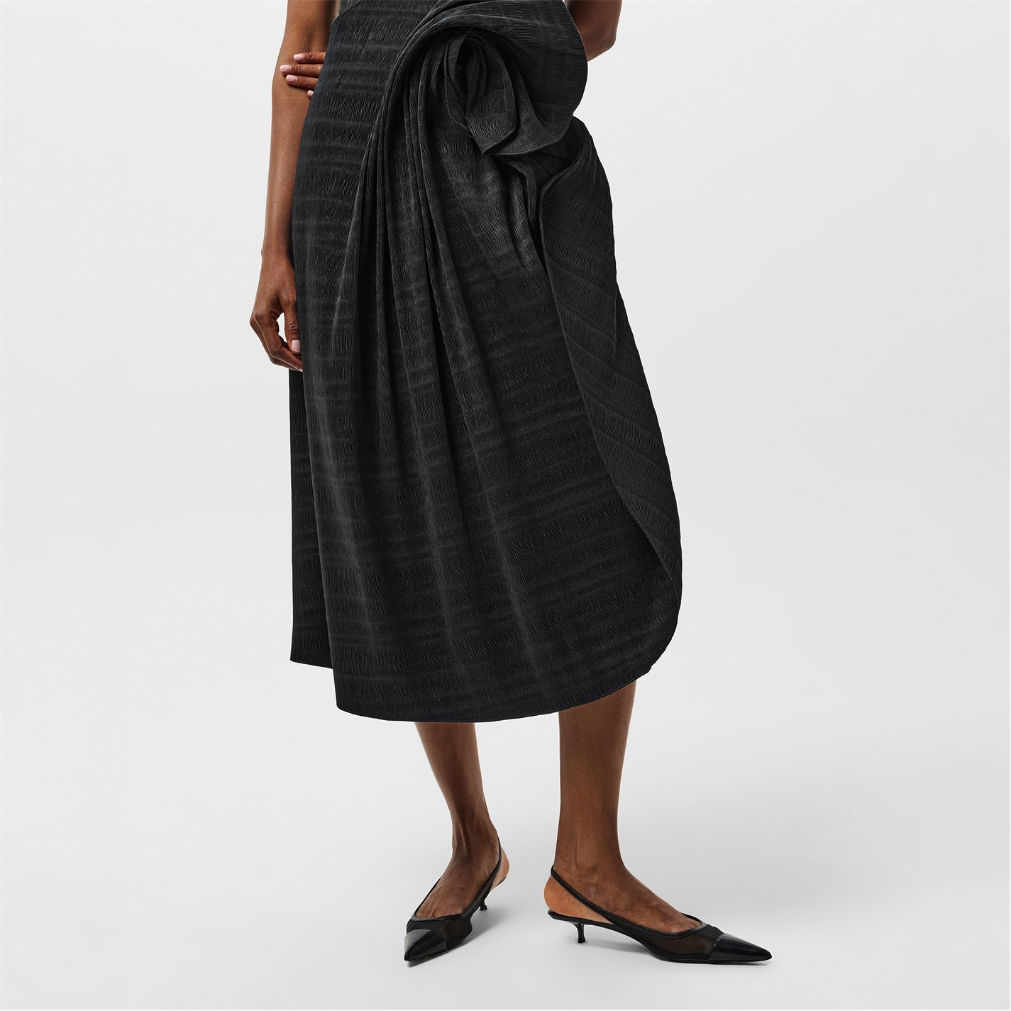 MAGDA BUTRYM | Women's Structured Midi Skirt | Women | Black | Flannels