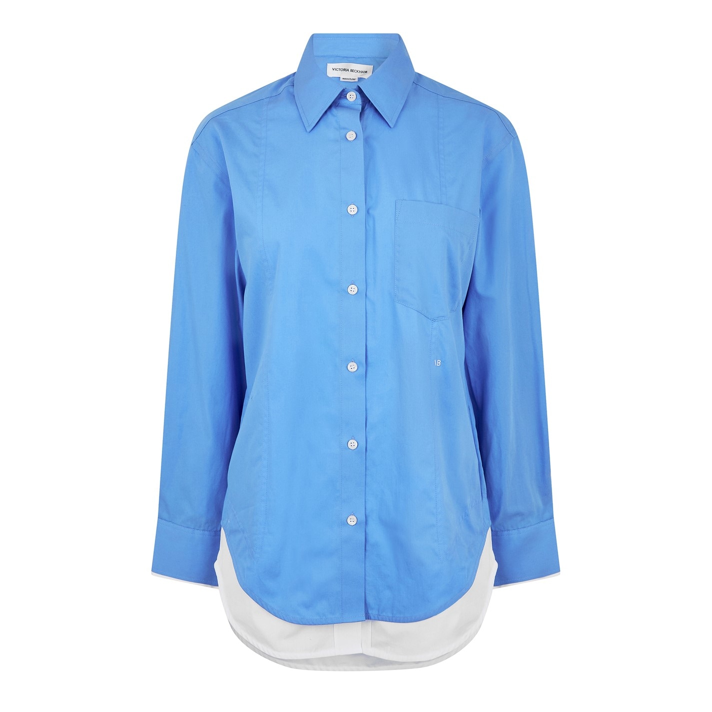 VICTORIA BECKHAM | Layer Shirt | Women | Oxford Blue | Flannels