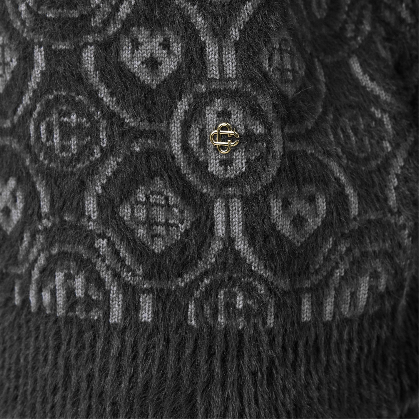 CASABLANCA | Men's Mono Crew Neck Jumper | Men | Grey | Flannels
