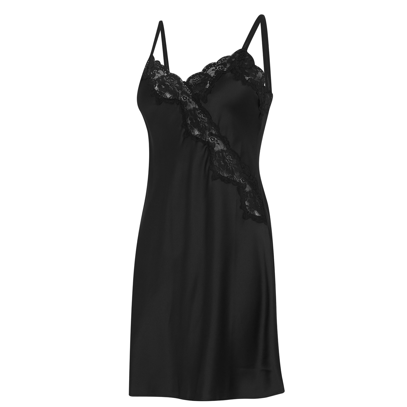 Lauren by Ralph Lauren | Women's Satin Lace-Trim Chemise | Women ...