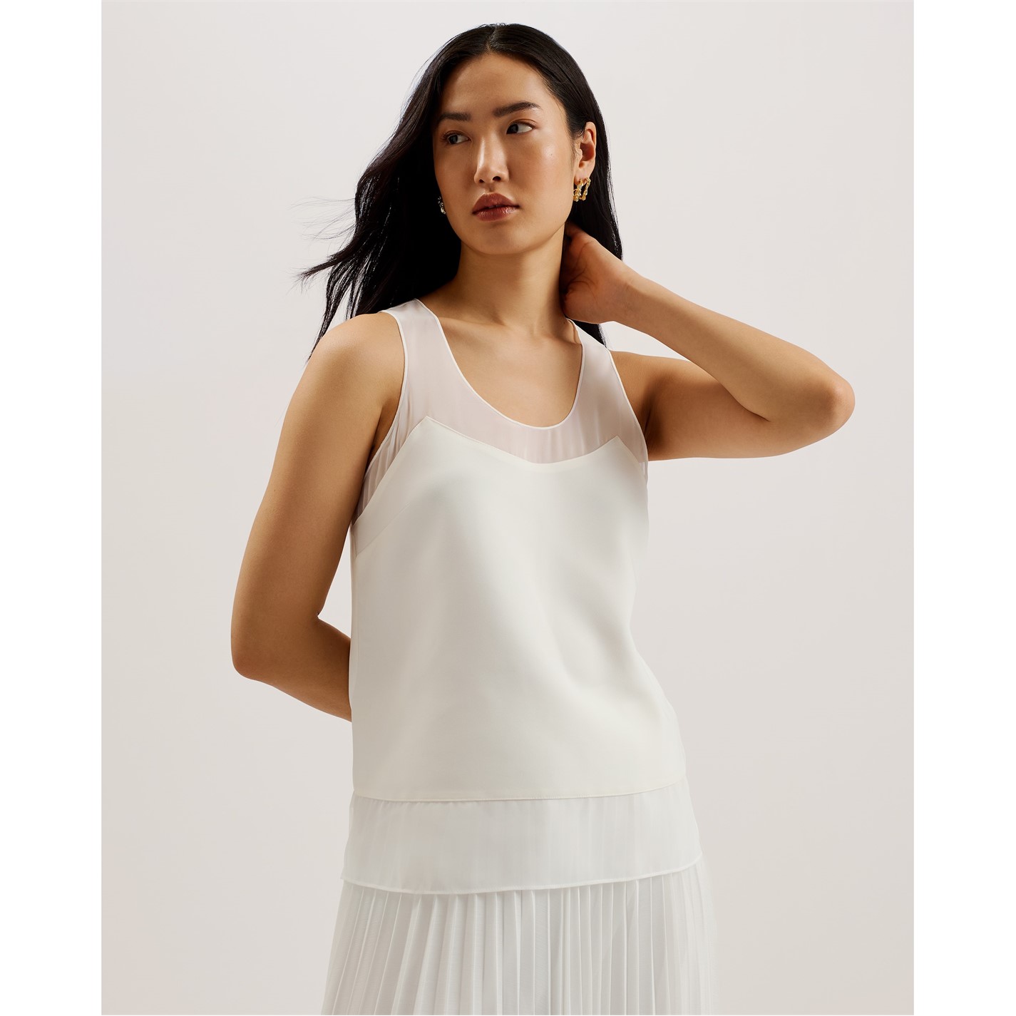 Ted Baker | Ted Panel Tank Top Ld62 | Women | Sleeveless Shirts | Flannels