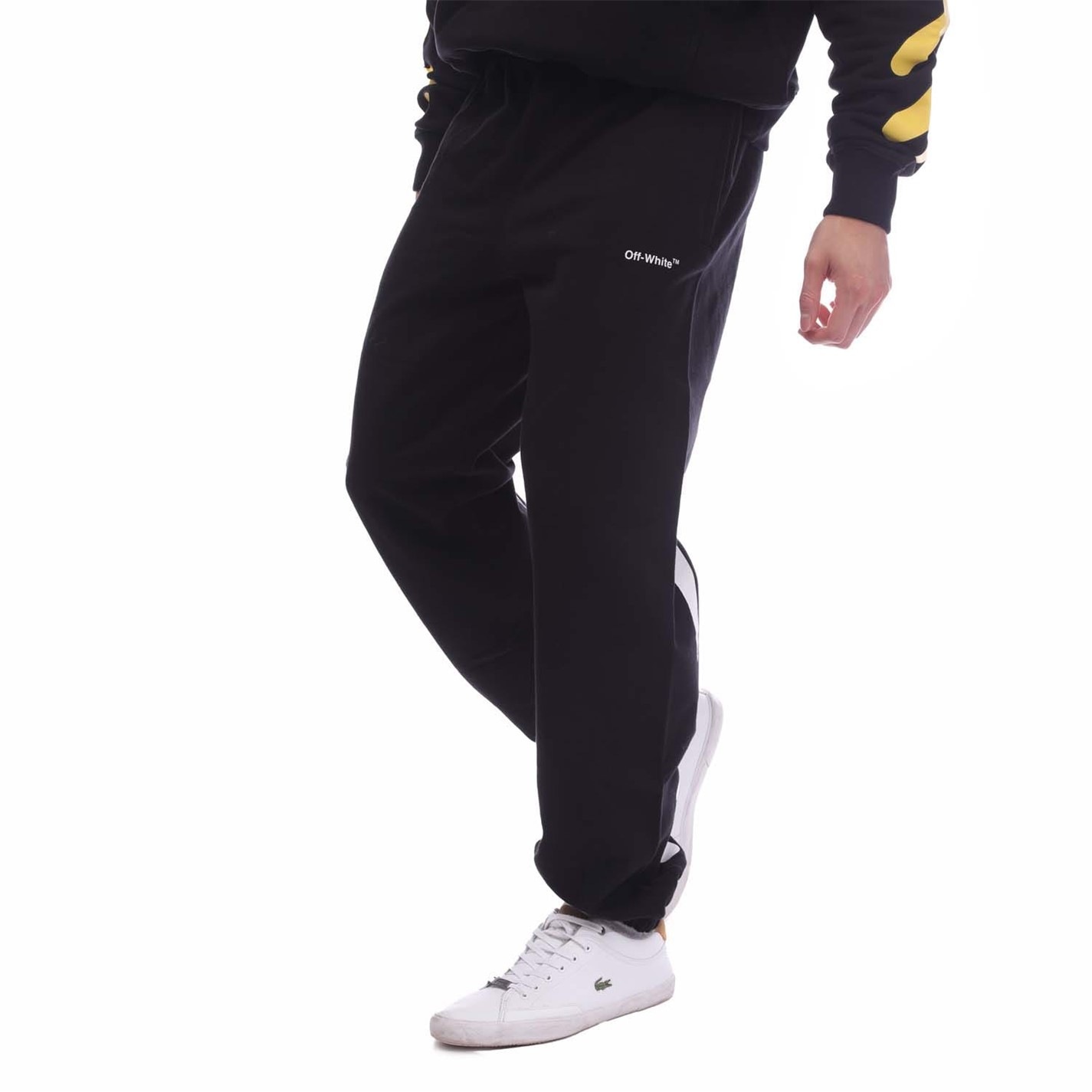 Off White | Wave Diagonal Slim Sweatpants | Men | Black-White | Flannels