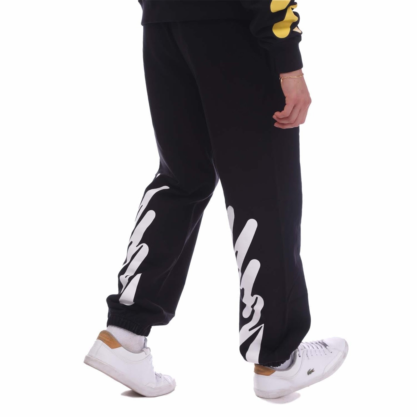 Off White | Wave Diagonal Slim Sweatpants | Men | Black-White | Flannels