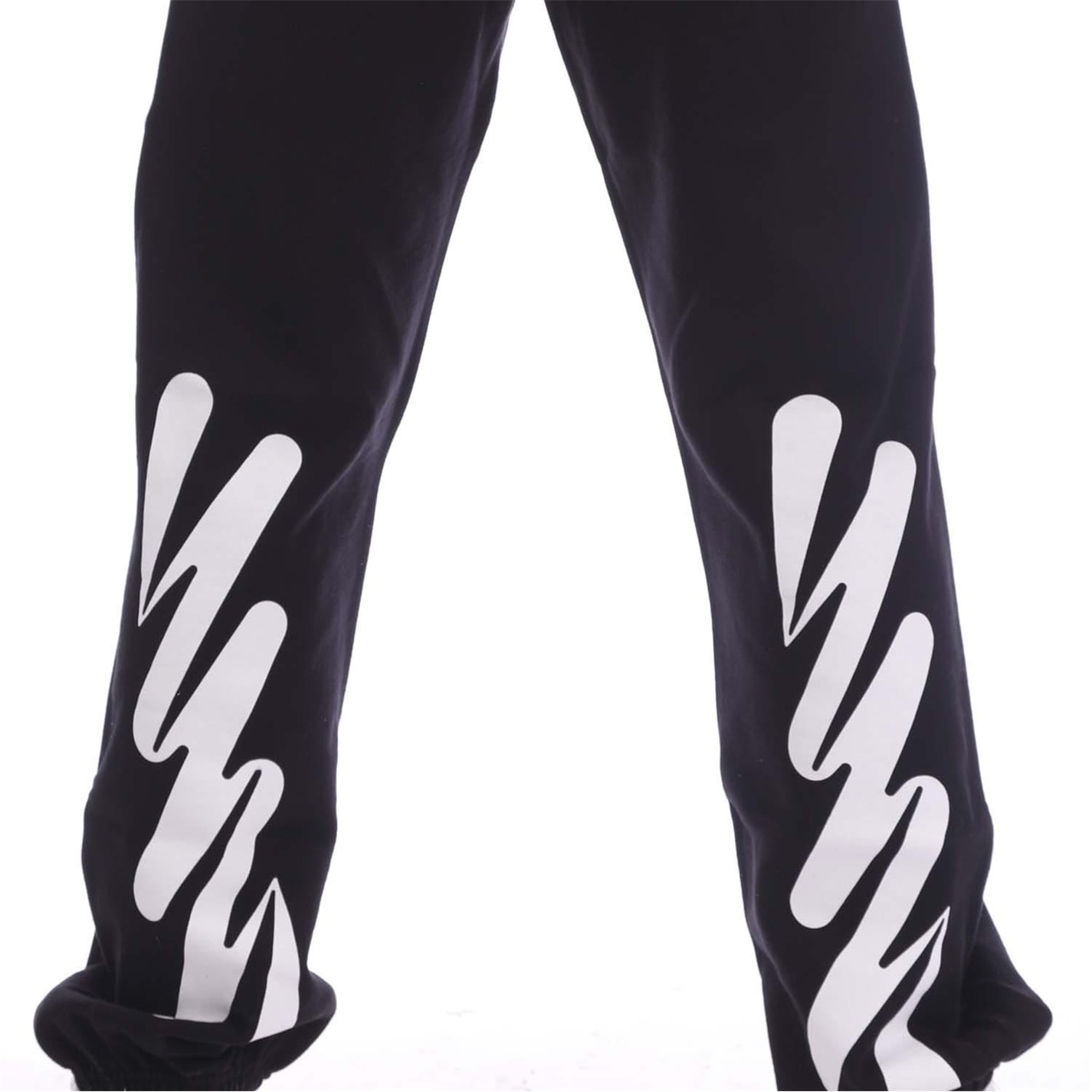 Off White | Wave Diagonal Slim Sweatpants | Men | Black-White | Flannels