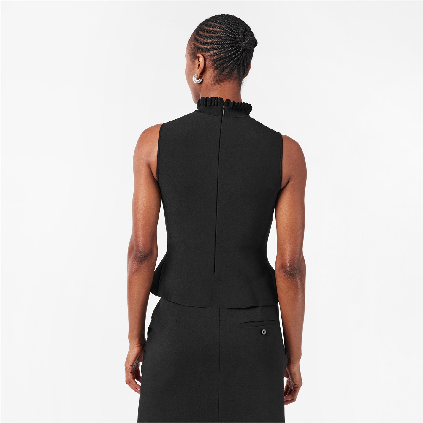 ALEXANDER MCQUEEN | Women's Alex Structured Tailored Peplum Top | Women ...