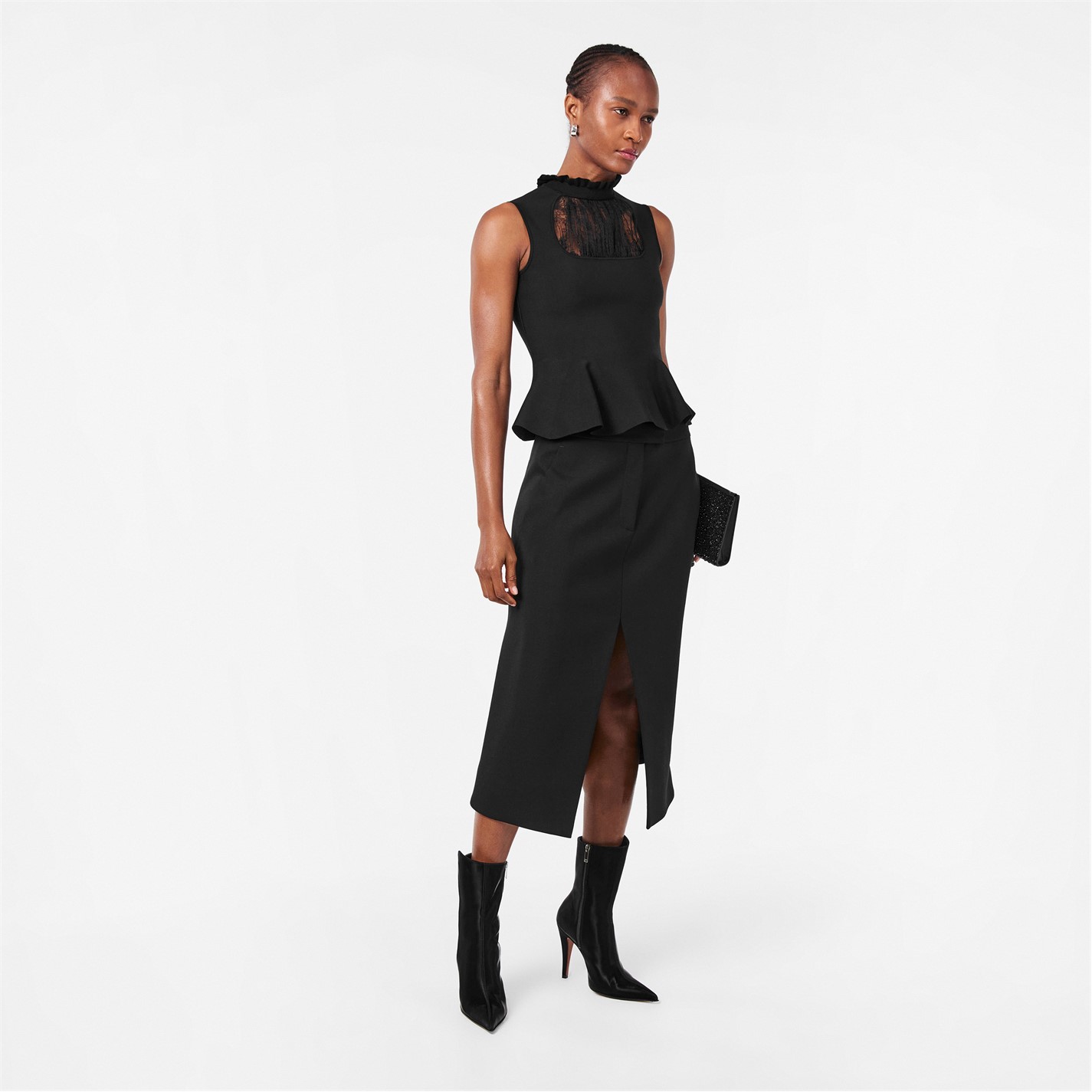 ALEXANDER MCQUEEN | Women's Alex Structured Tailored Peplum Top | Women ...