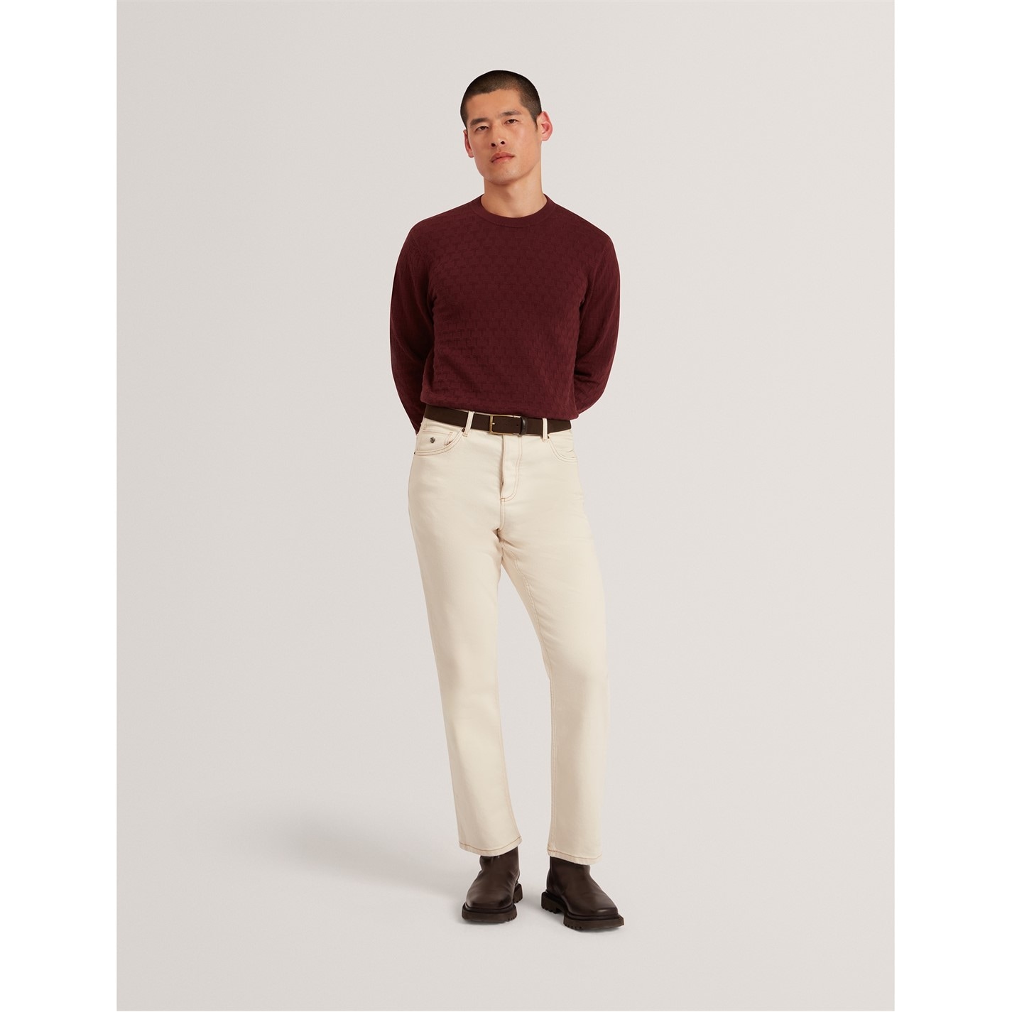 Ted Baker | Men's Stitch Crew Neck Knitted Top | Men | Knitted T-Shirts ...