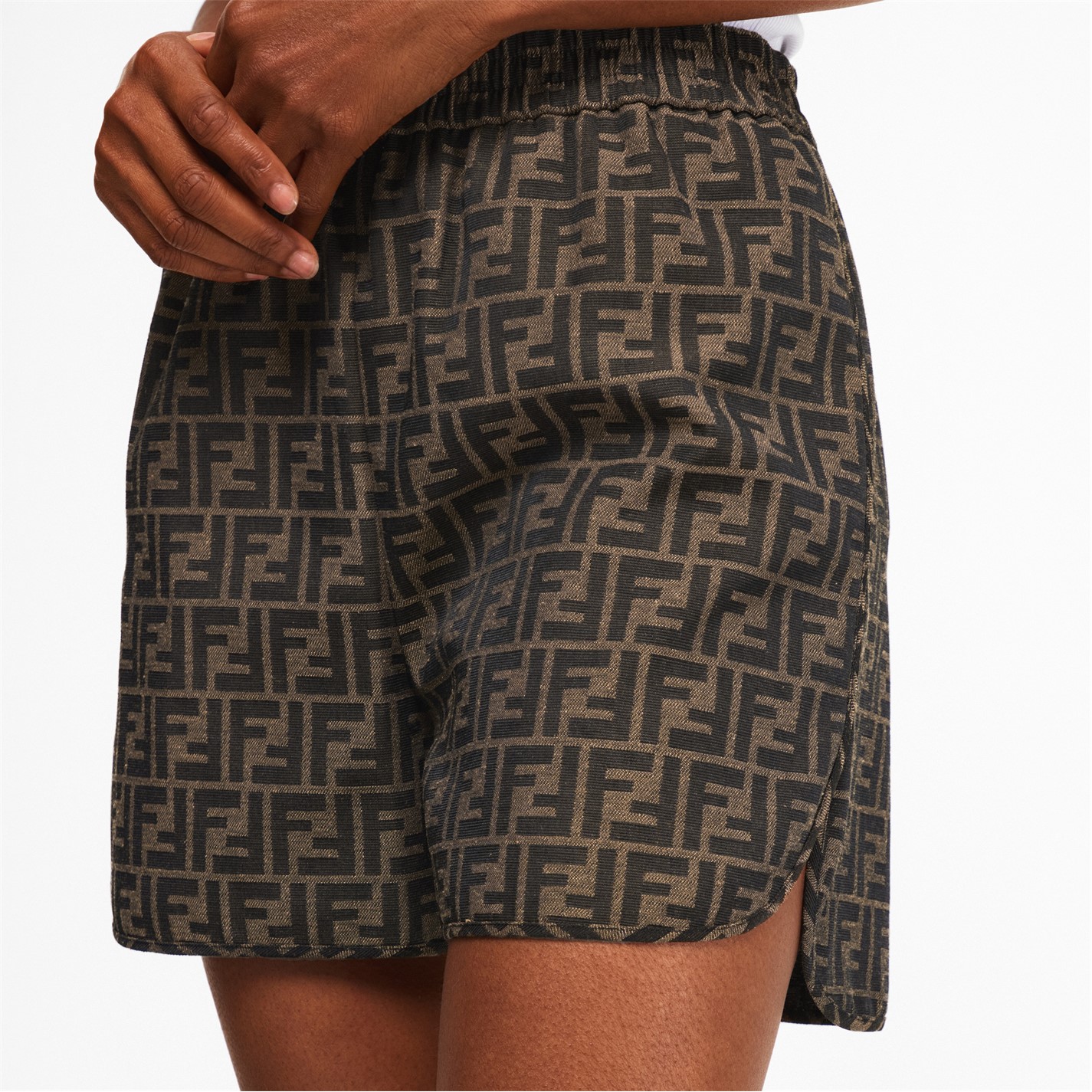 FENDI | Fendi FF Shorts Ld62 | Women | Tobacco | Flannels