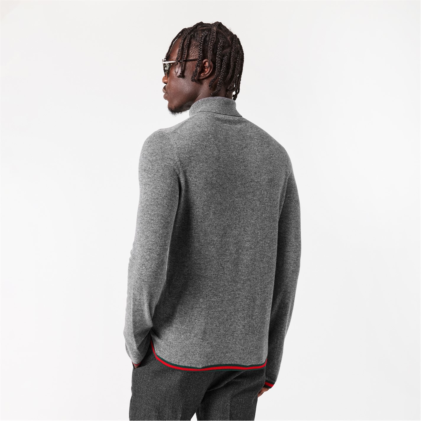 GUCCI | Men's Designer Crew Neck Jumper | Men | Grey | Flannels
