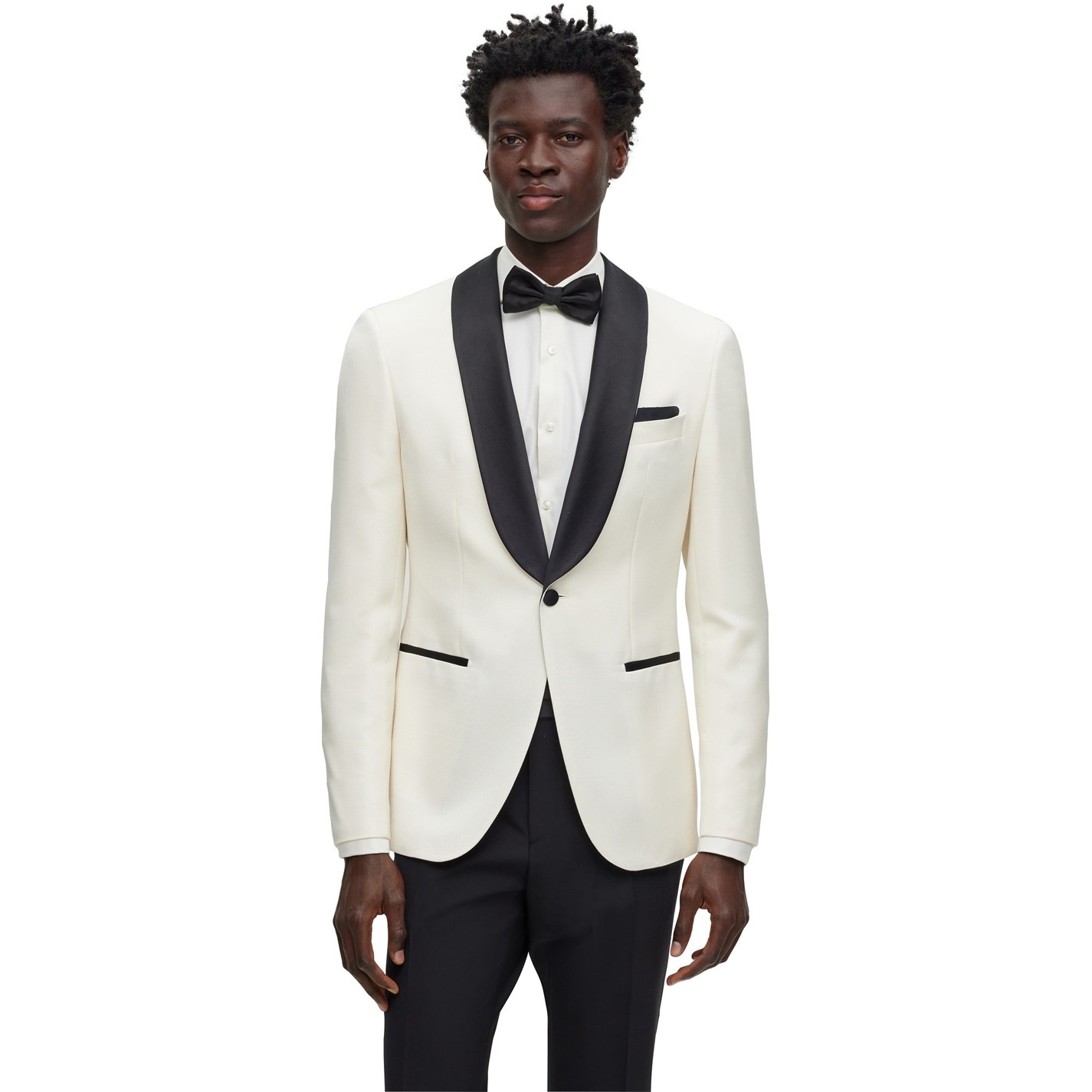 Boss | Men's Harvers Structured Shoulders Jacket | Men | White | Flannels